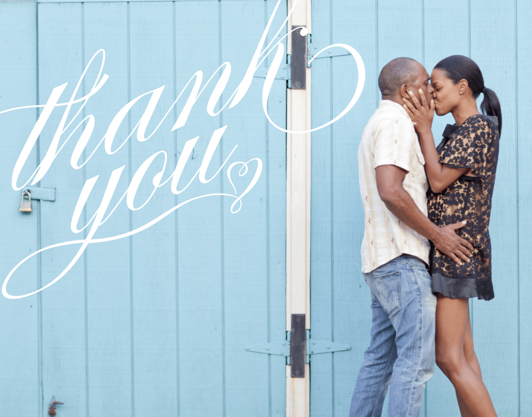 Elegant Script Thank You by Postable | Postable
