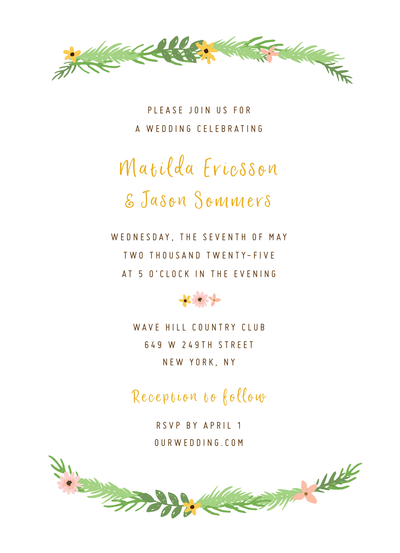 Garland Invite by Postable | Postable