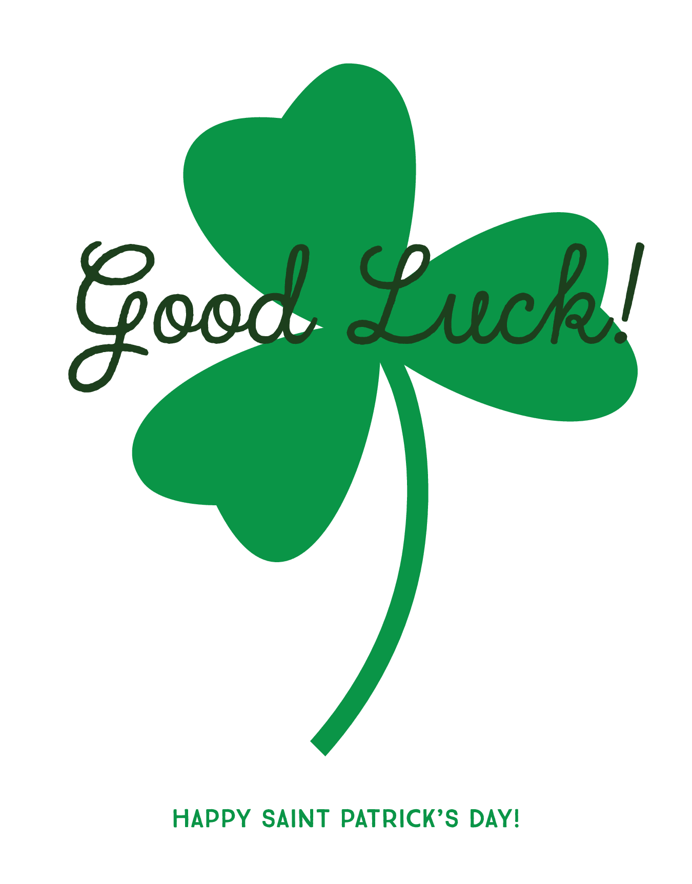 Good Luck Shamrock by Postable | Postable