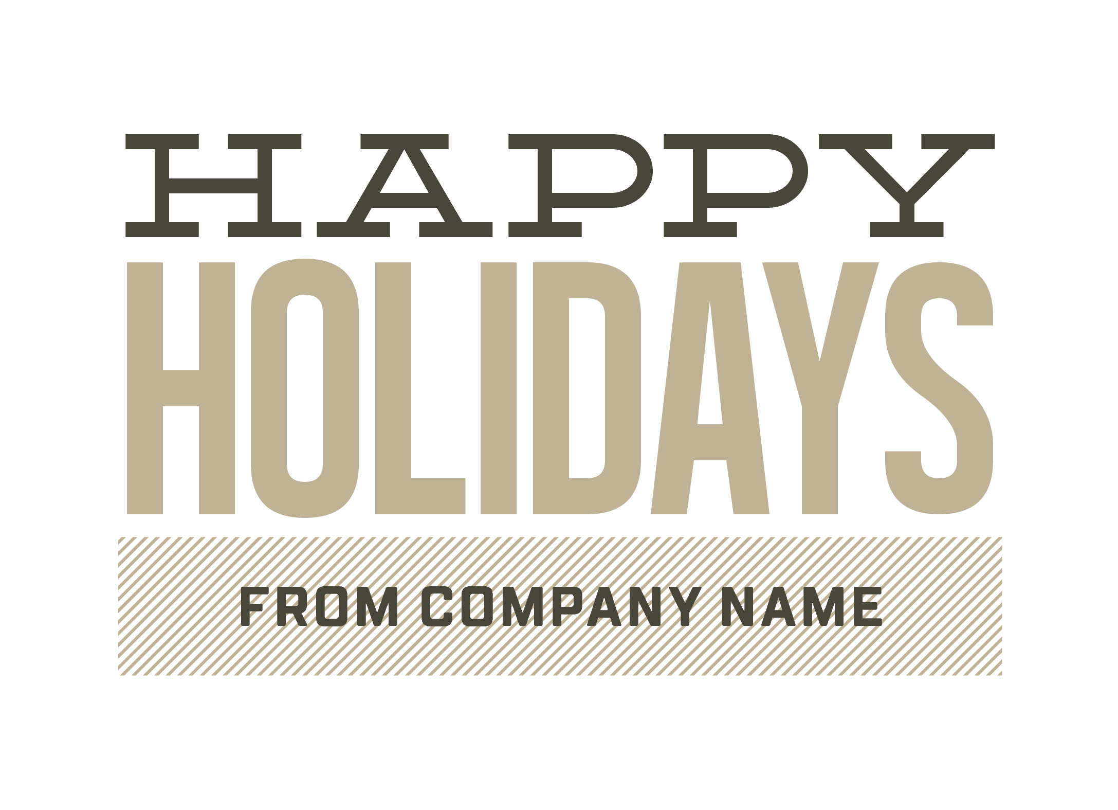 Big Stack Business Holiday Card | Postable | Postable