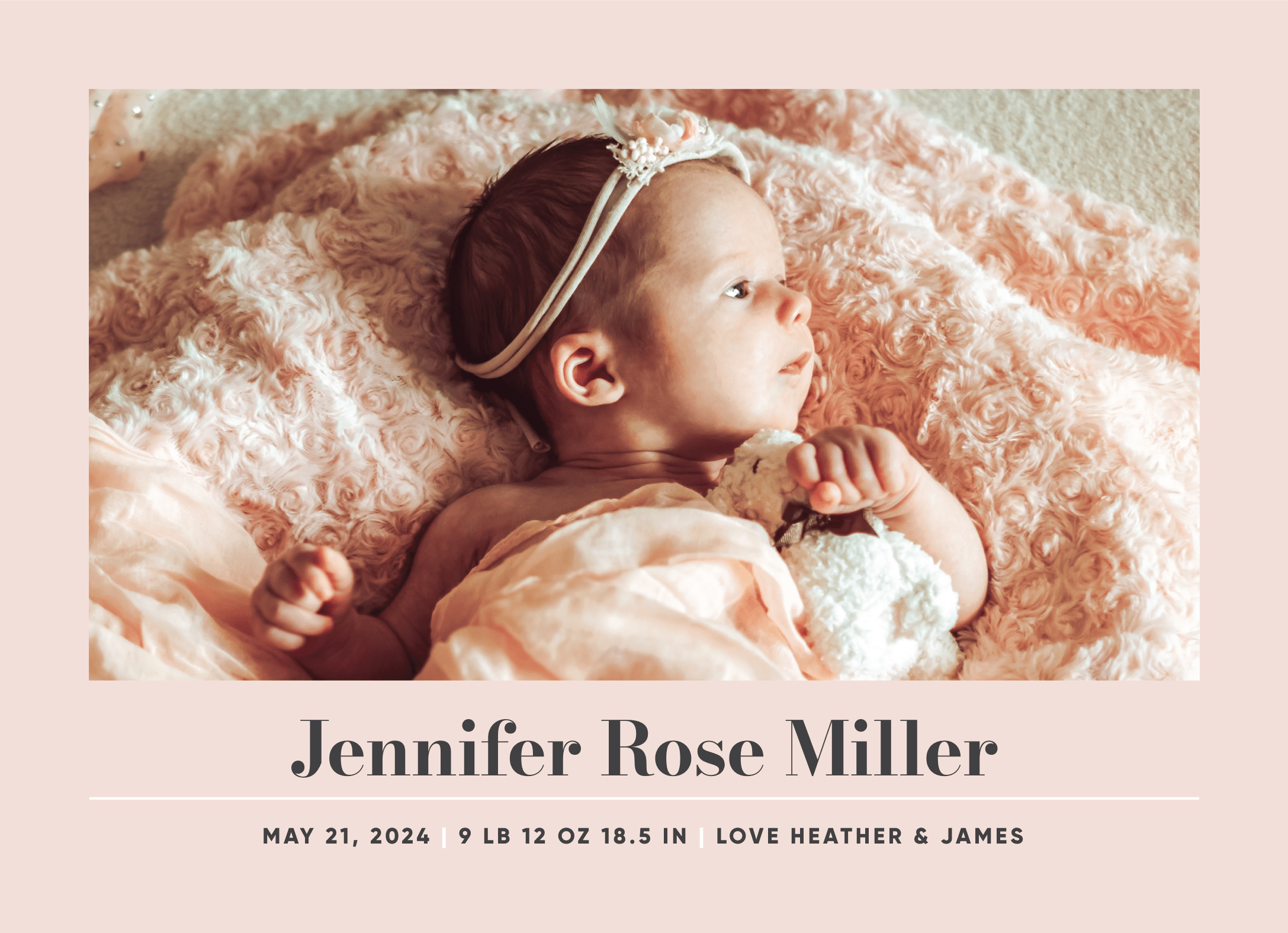 Classic Framed Announcement by Postable | Postable