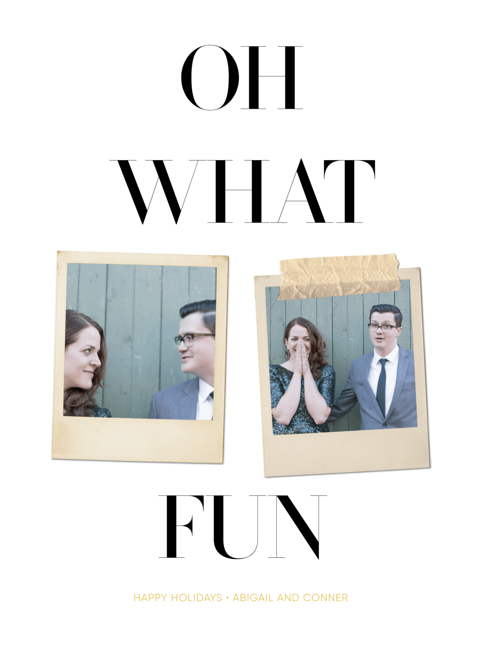 Oh What Fun Christmas Photo Card | Postable | Postable