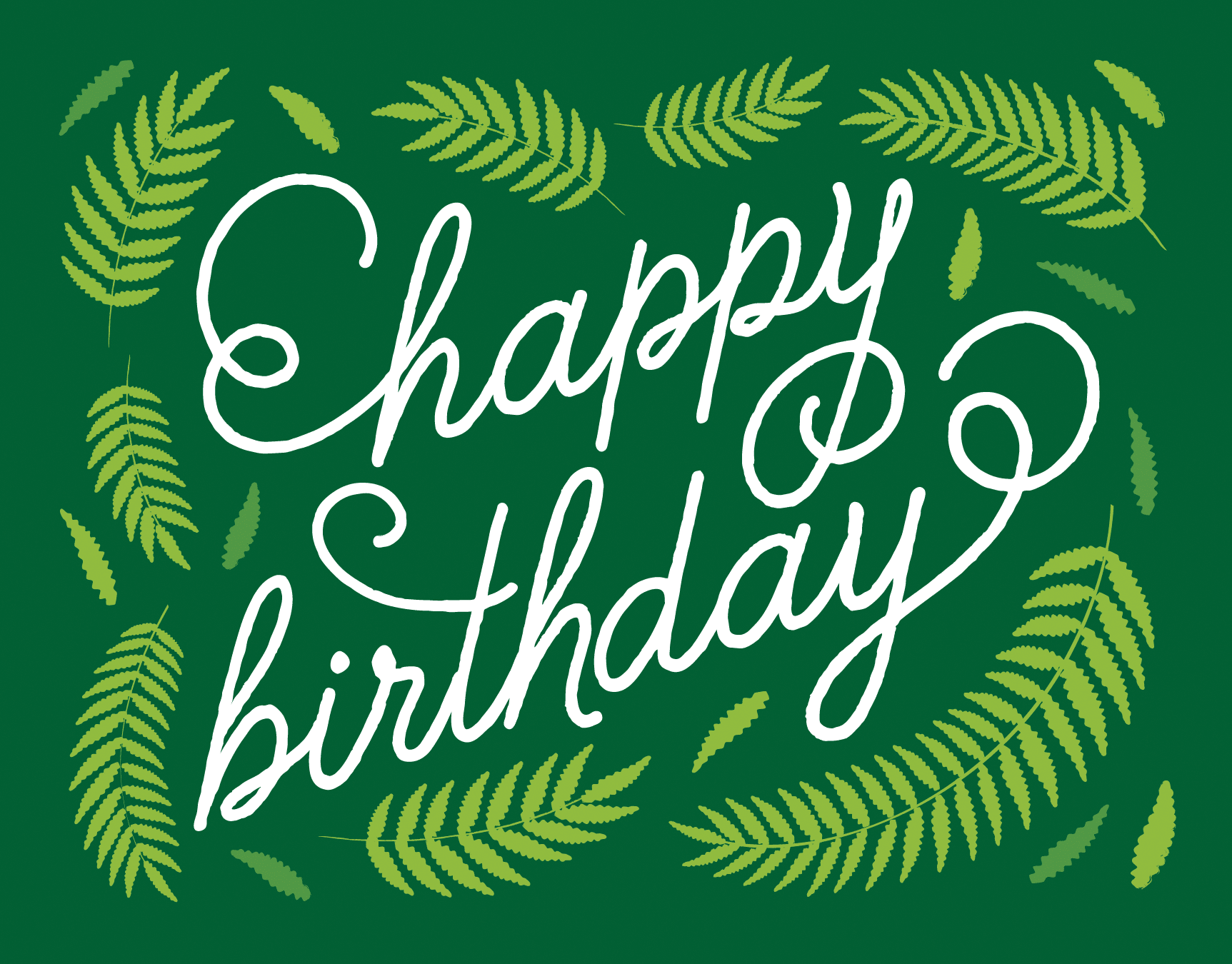 Fern Happy Birthday by Postable | Postable