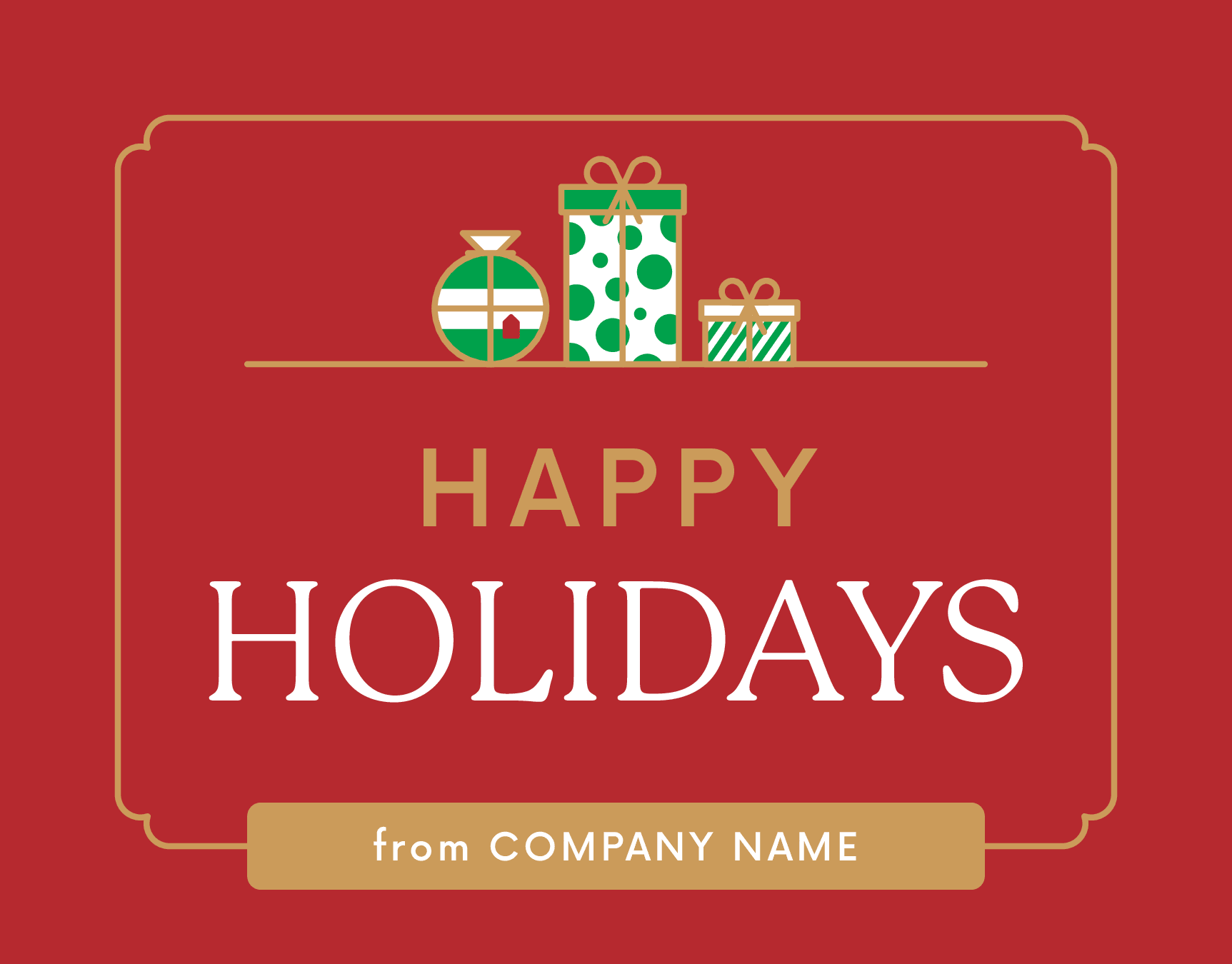 Gift Shelf Business Holiday Card | Postable | Postable