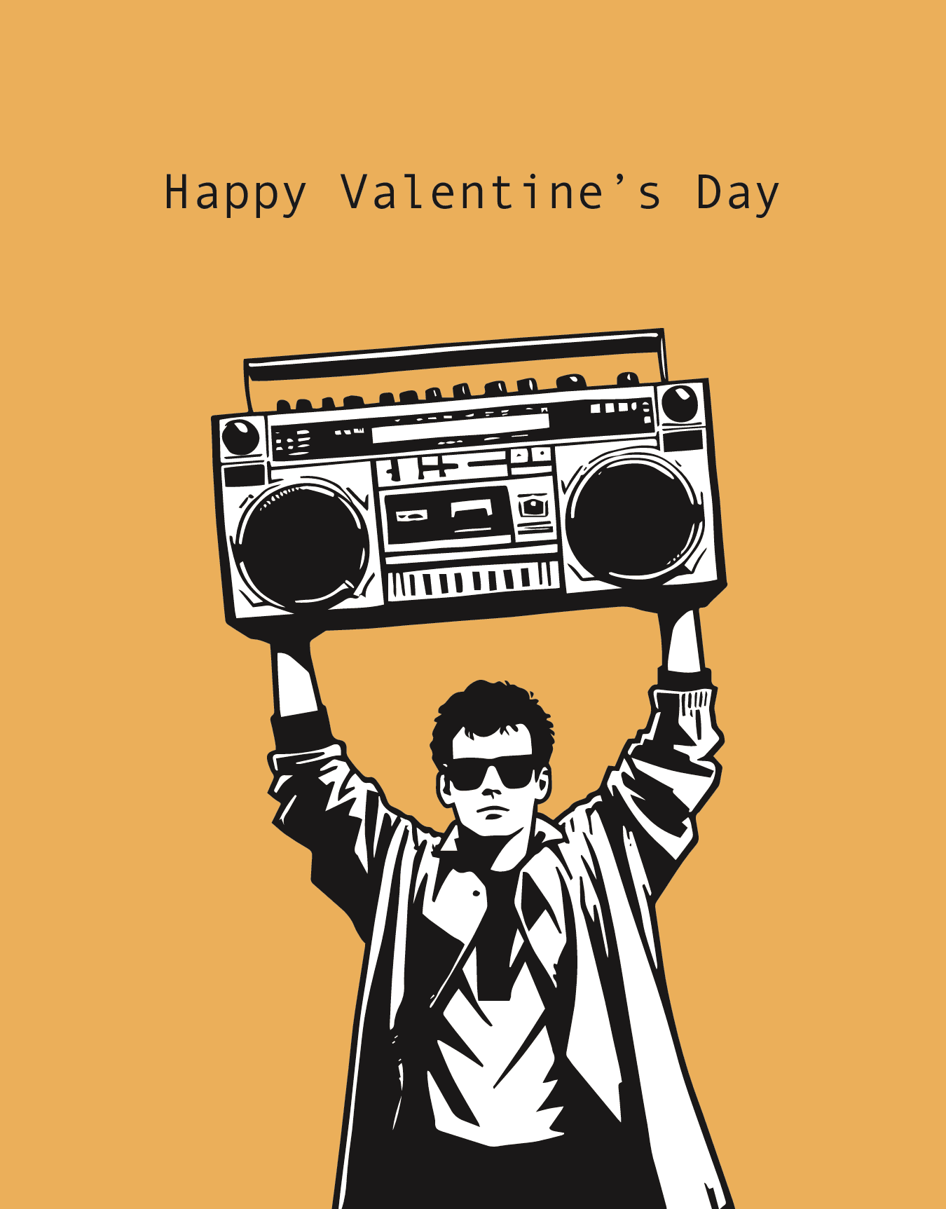 Boombox Valentine by Postable | Postable