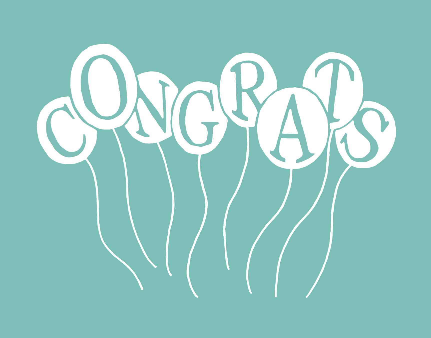 Congrats Balloons by Postable | Postable