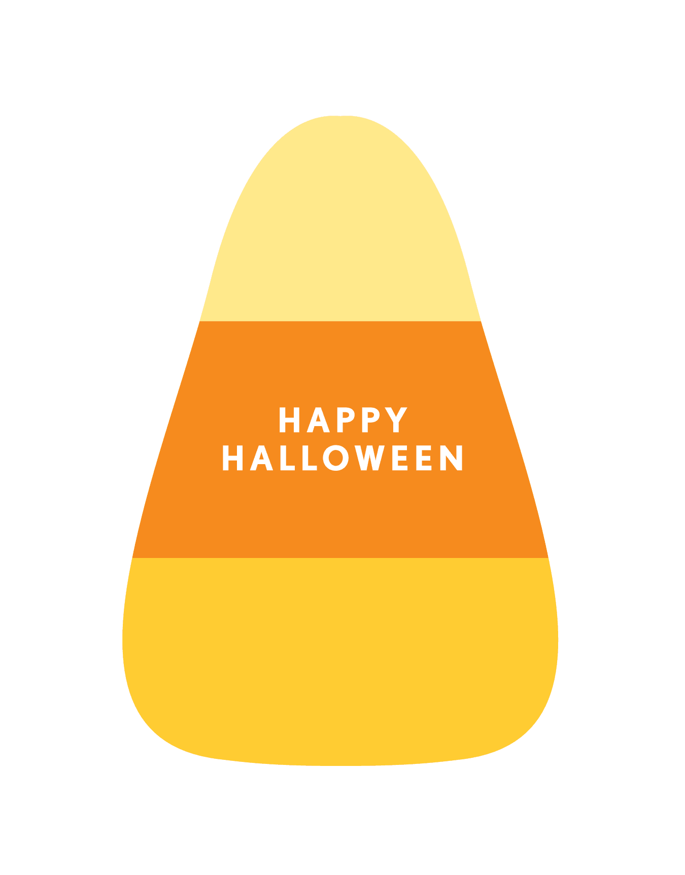 Happy Halloween Candy Corn Card | Halloween Cards | Postable