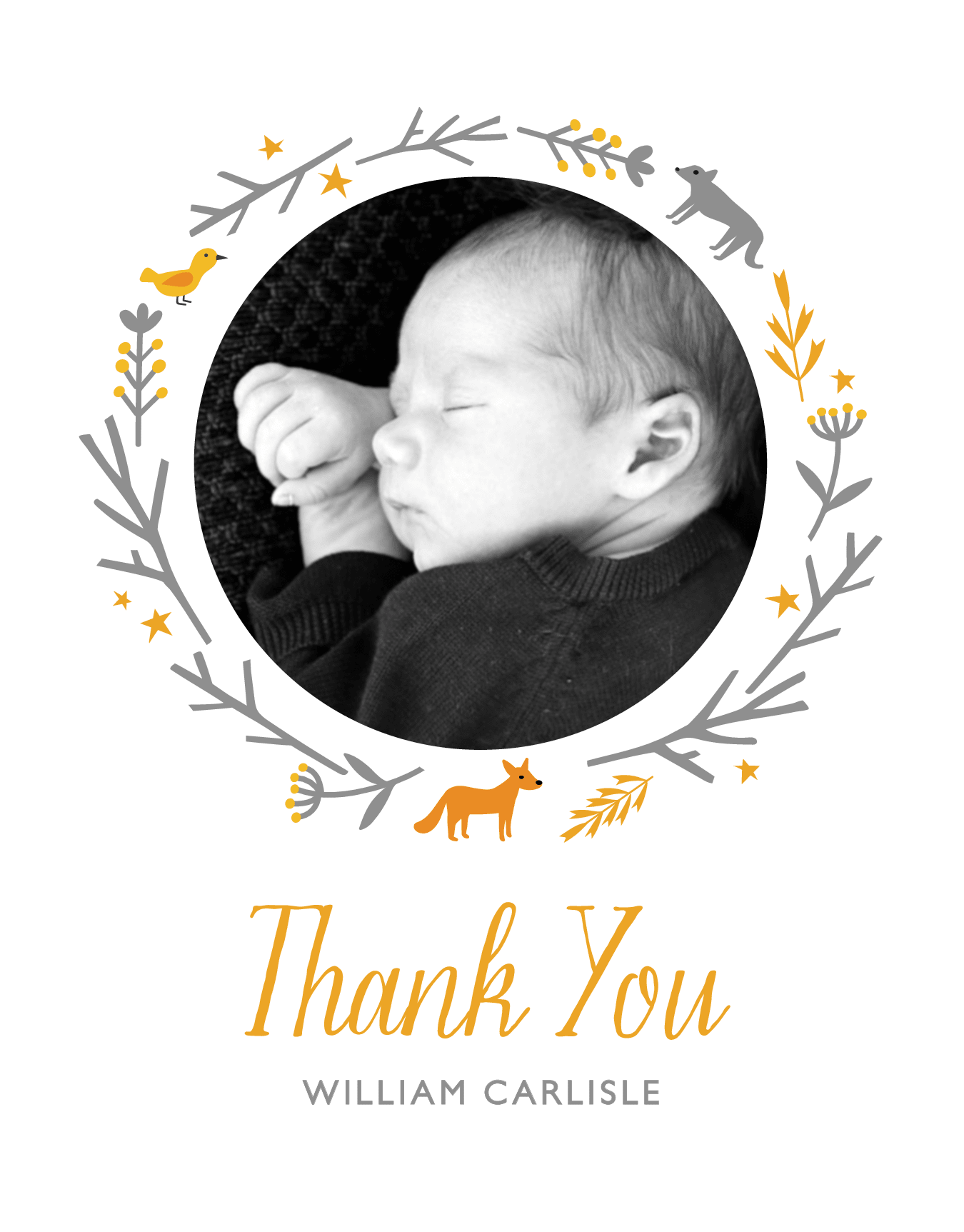 Woodland Thank You by Postable | Postable