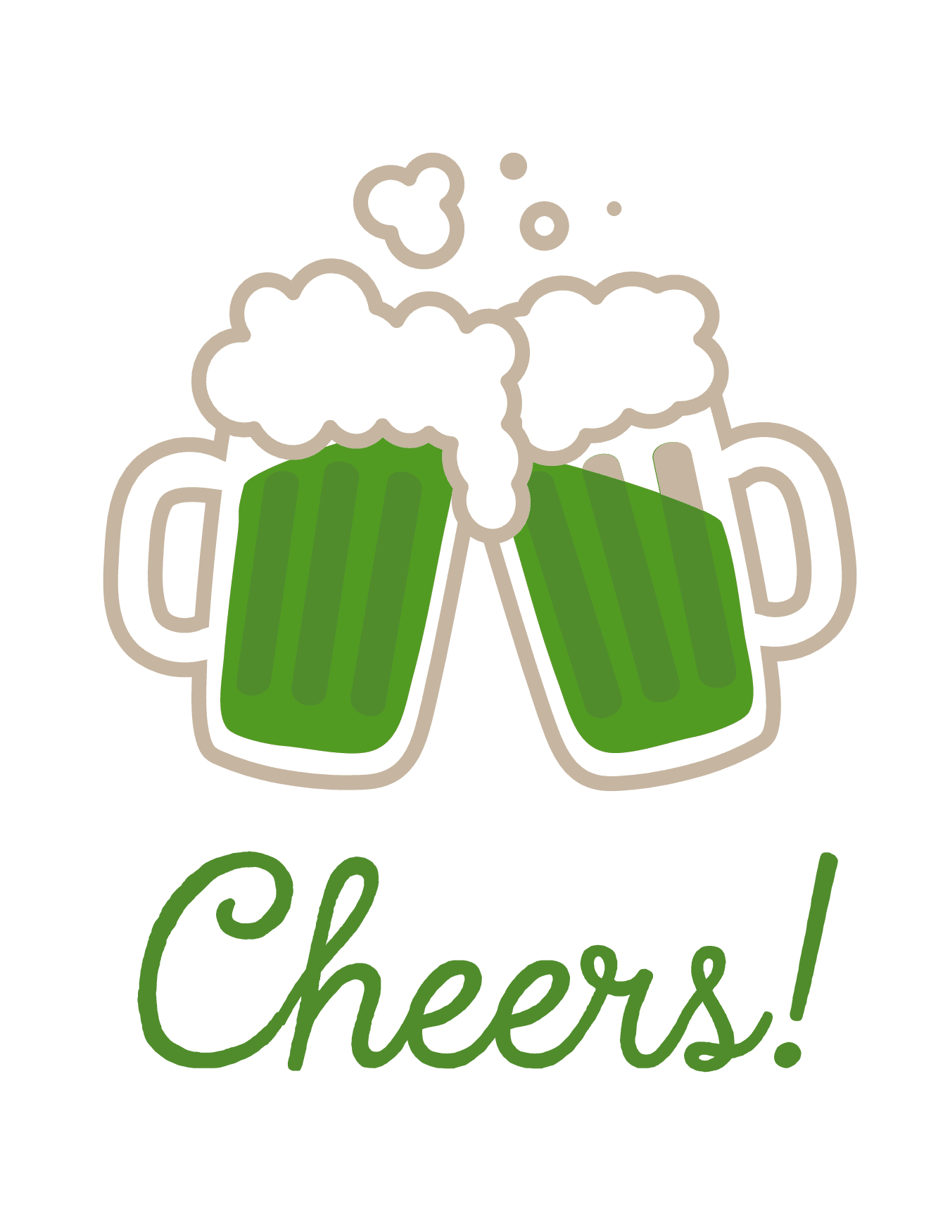 Green Beer Cheers by Postable | Postable