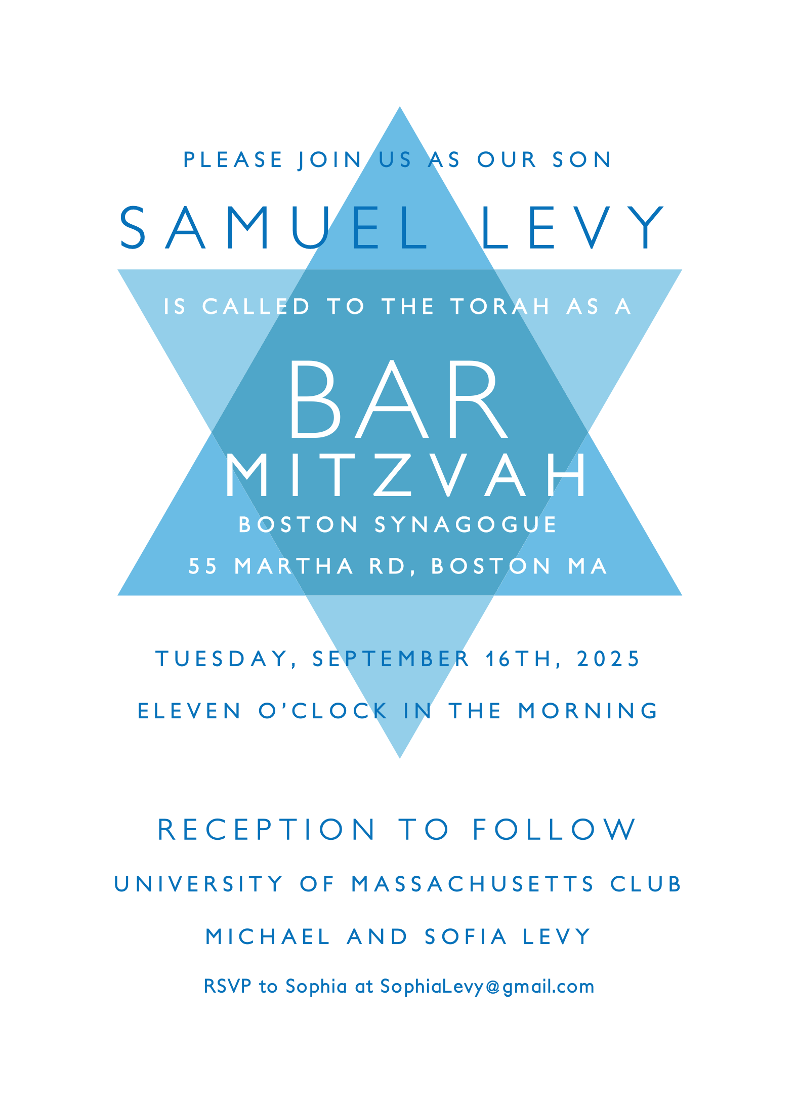 Modern Star Invite by Postable | Postable