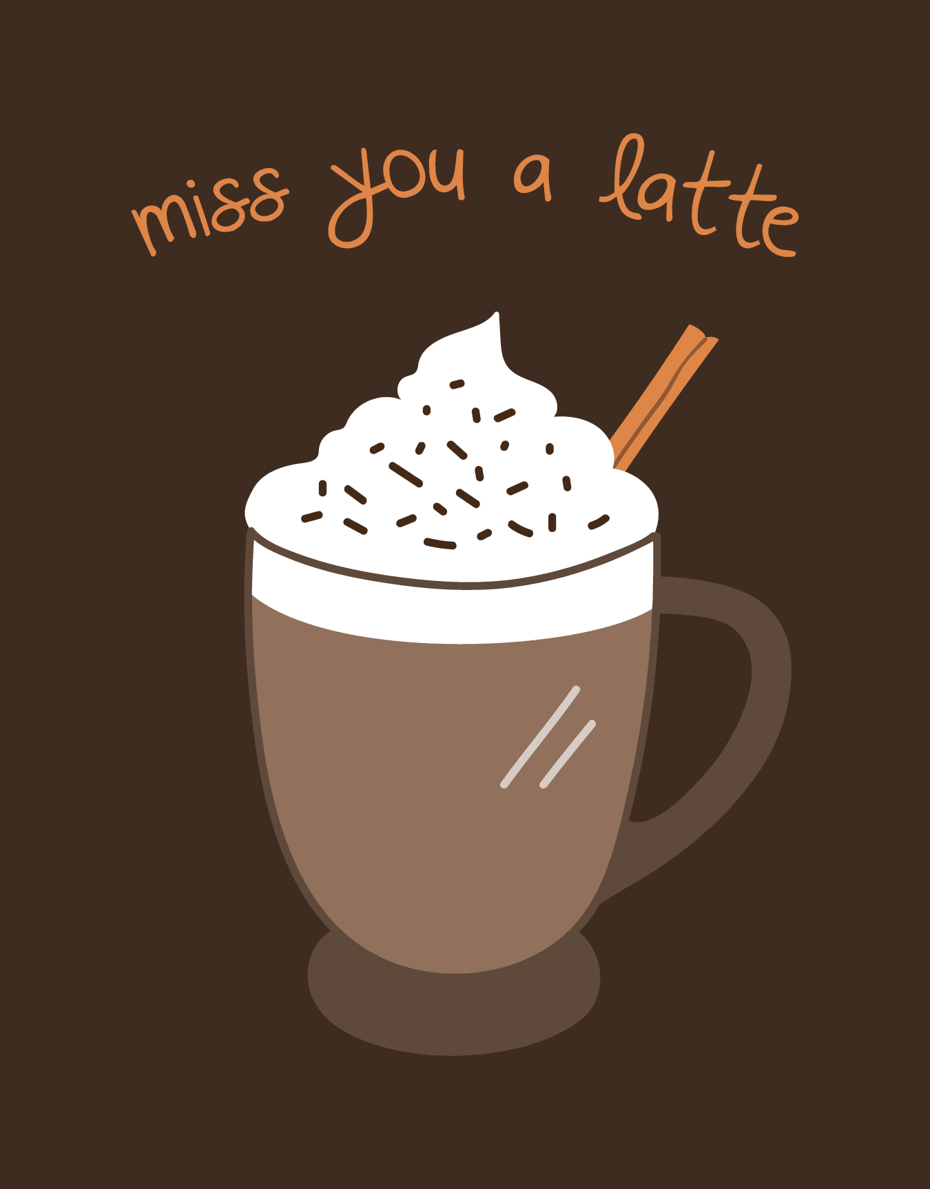 Miss You A Latte by Postable | Postable
