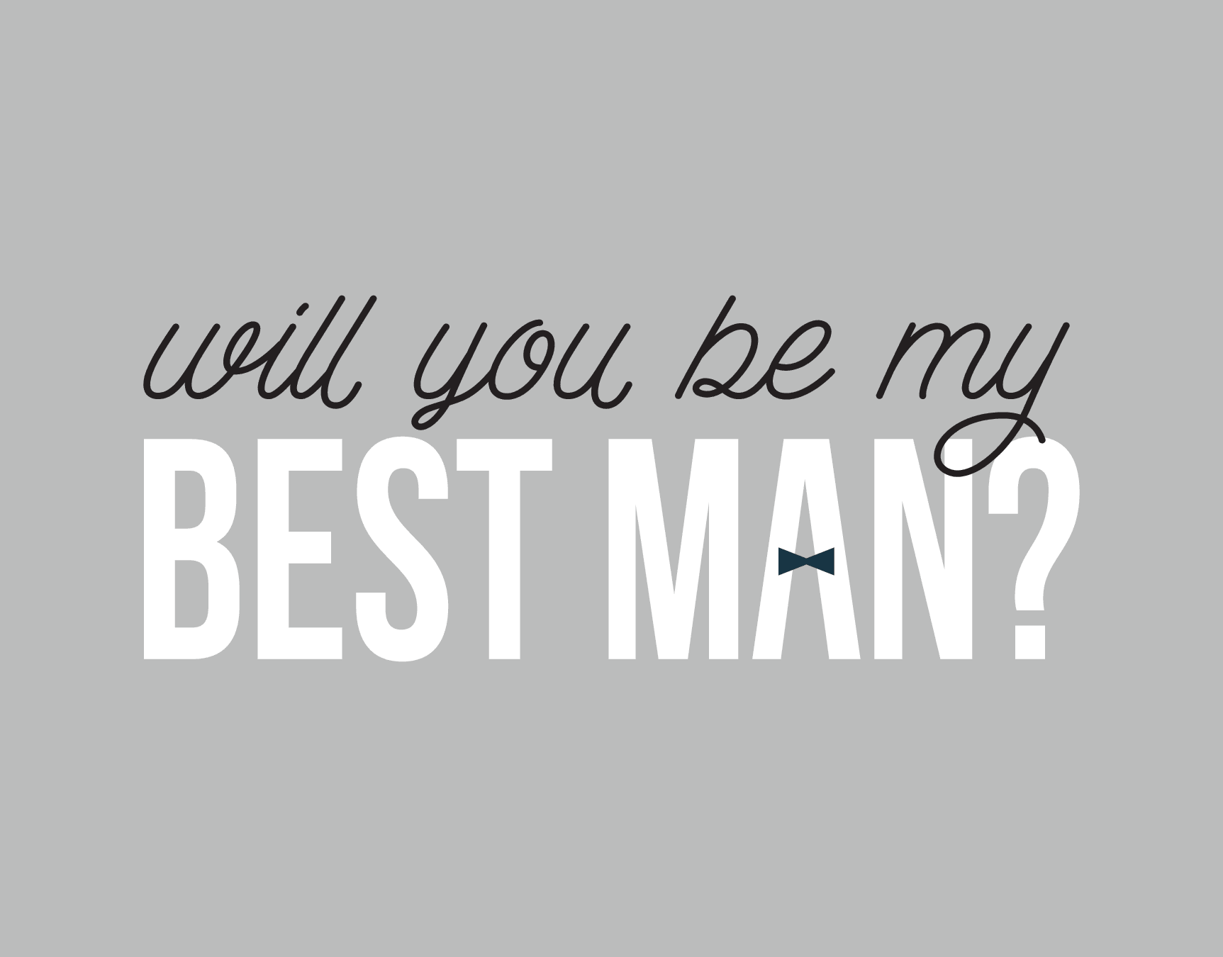 Bow Tie Best Man by Postable | Postable