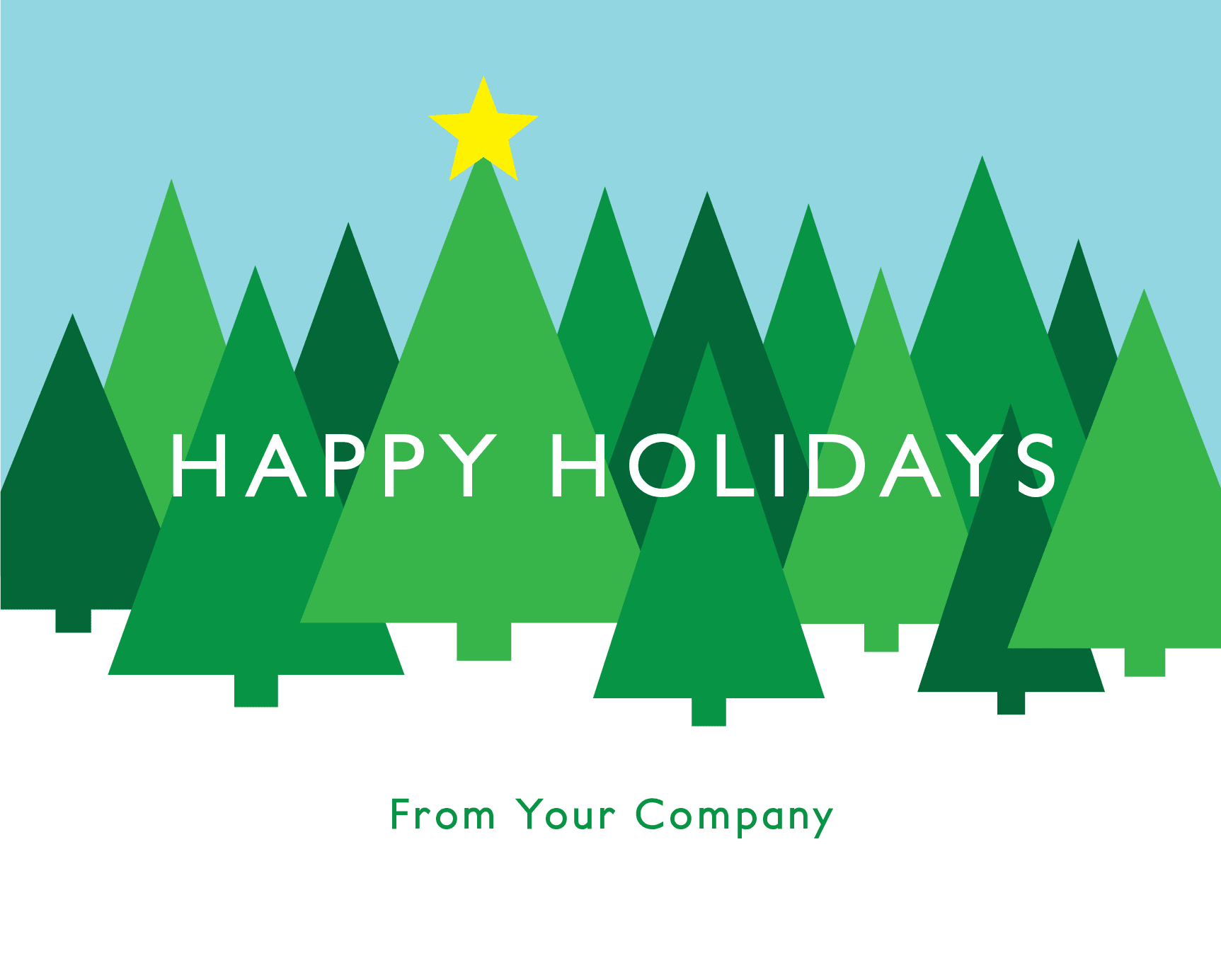 Forest Business Holiday Card | Postable | Postable