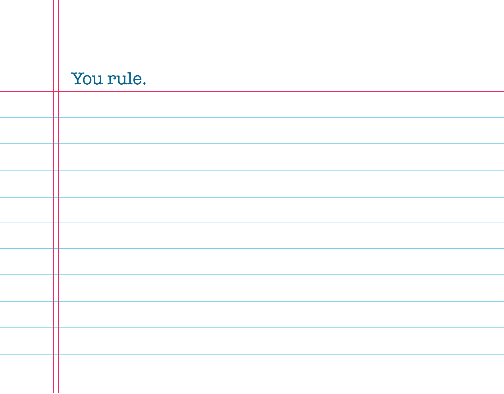 You rule. by Power & Light Press | Postable