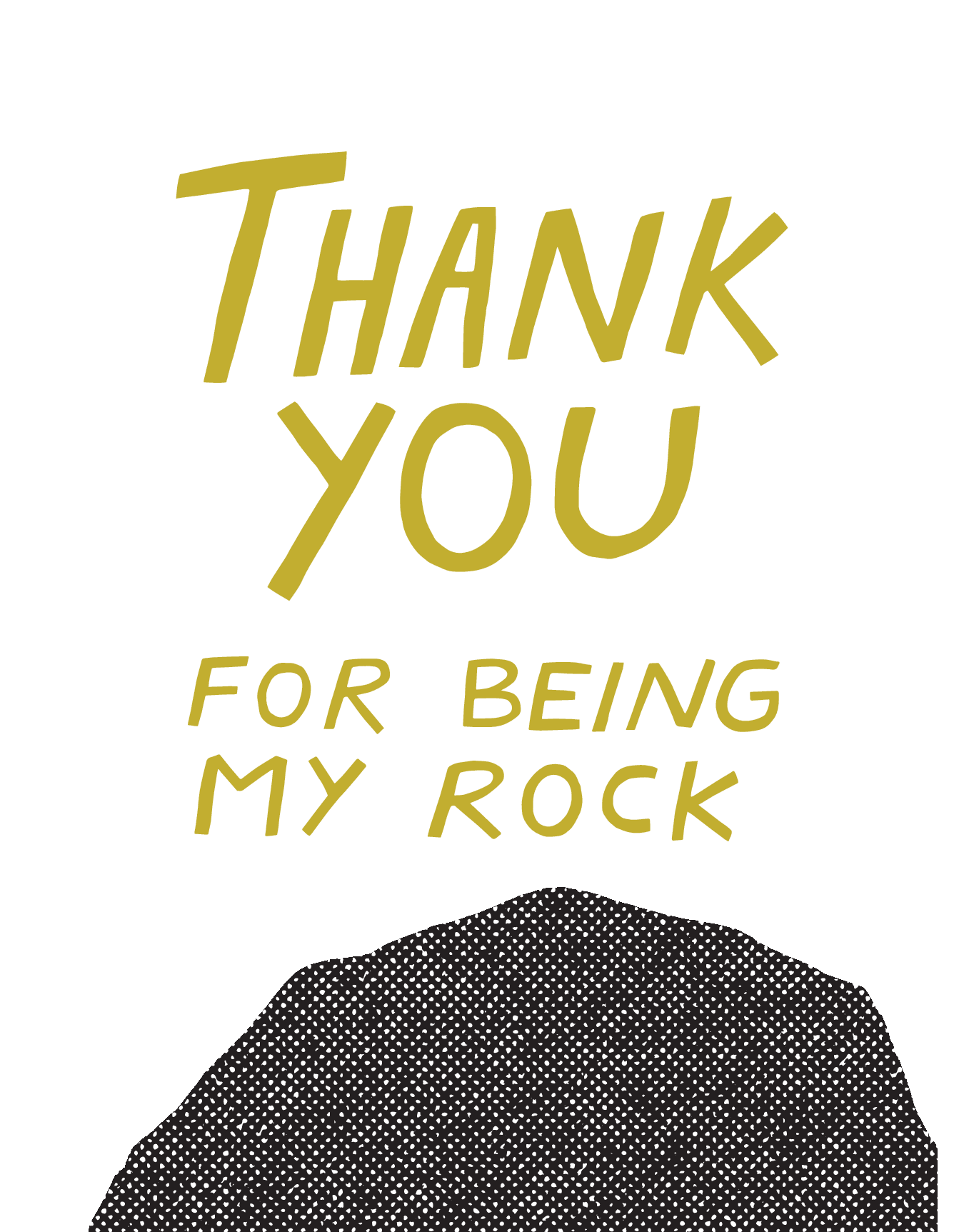 Thank You Rock by Power & Light Press | Postable