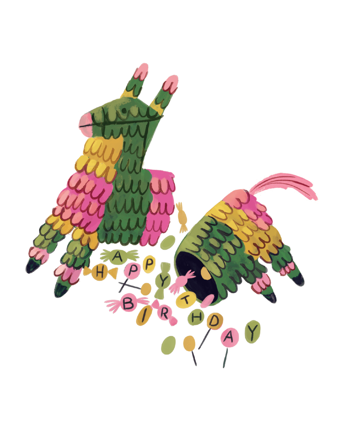 Pinata Happy Birthday by Quill and Fox | Postable