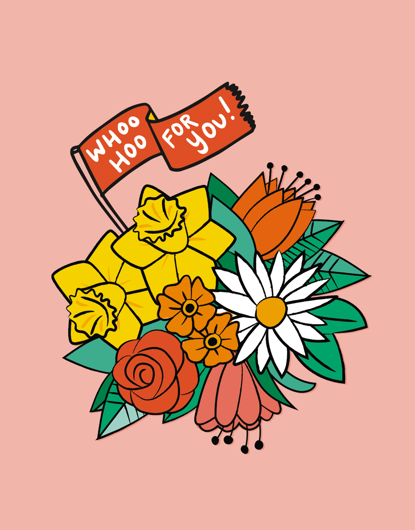 Flower Whoo Hoo by Rhino Parade | Postable