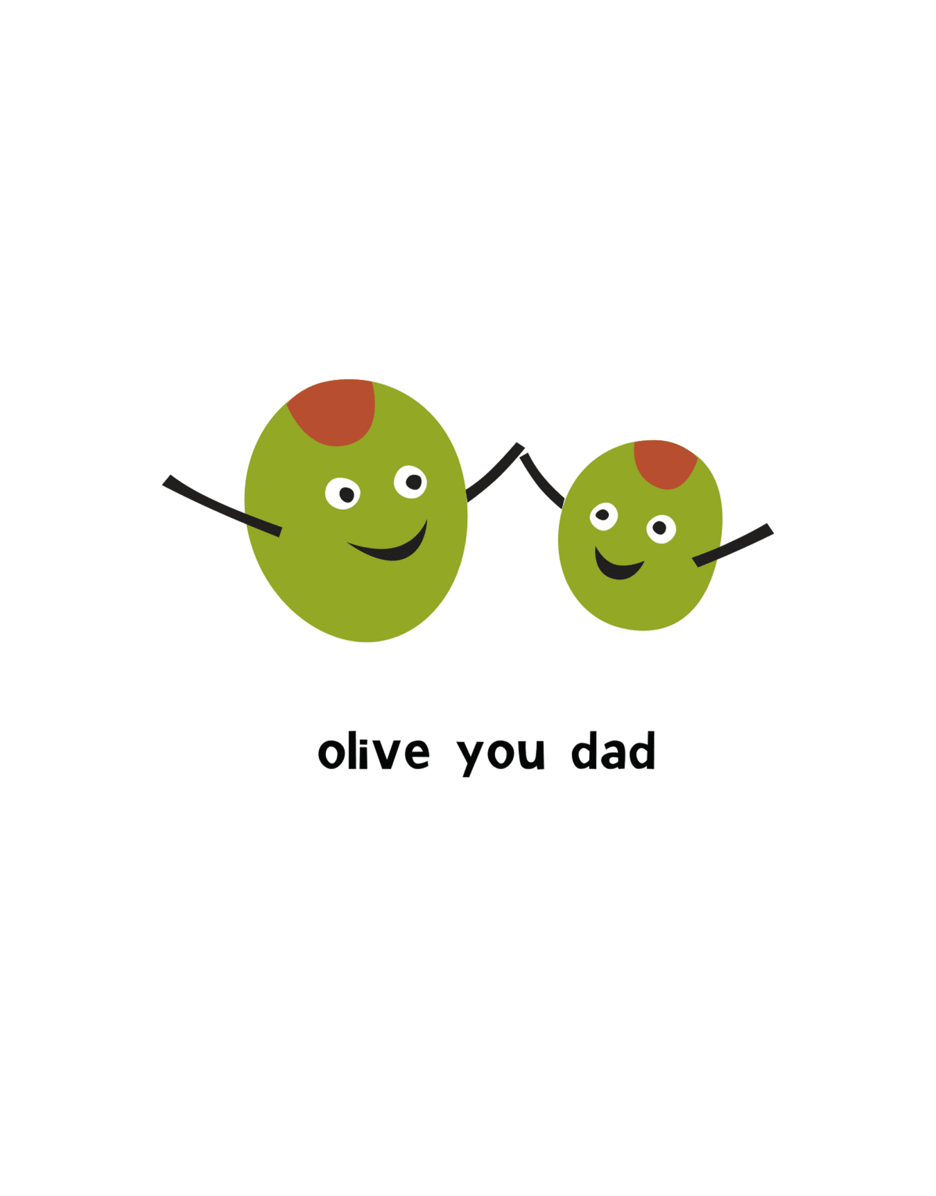 Olive You Dad Card | Father's Day Cards | Postable