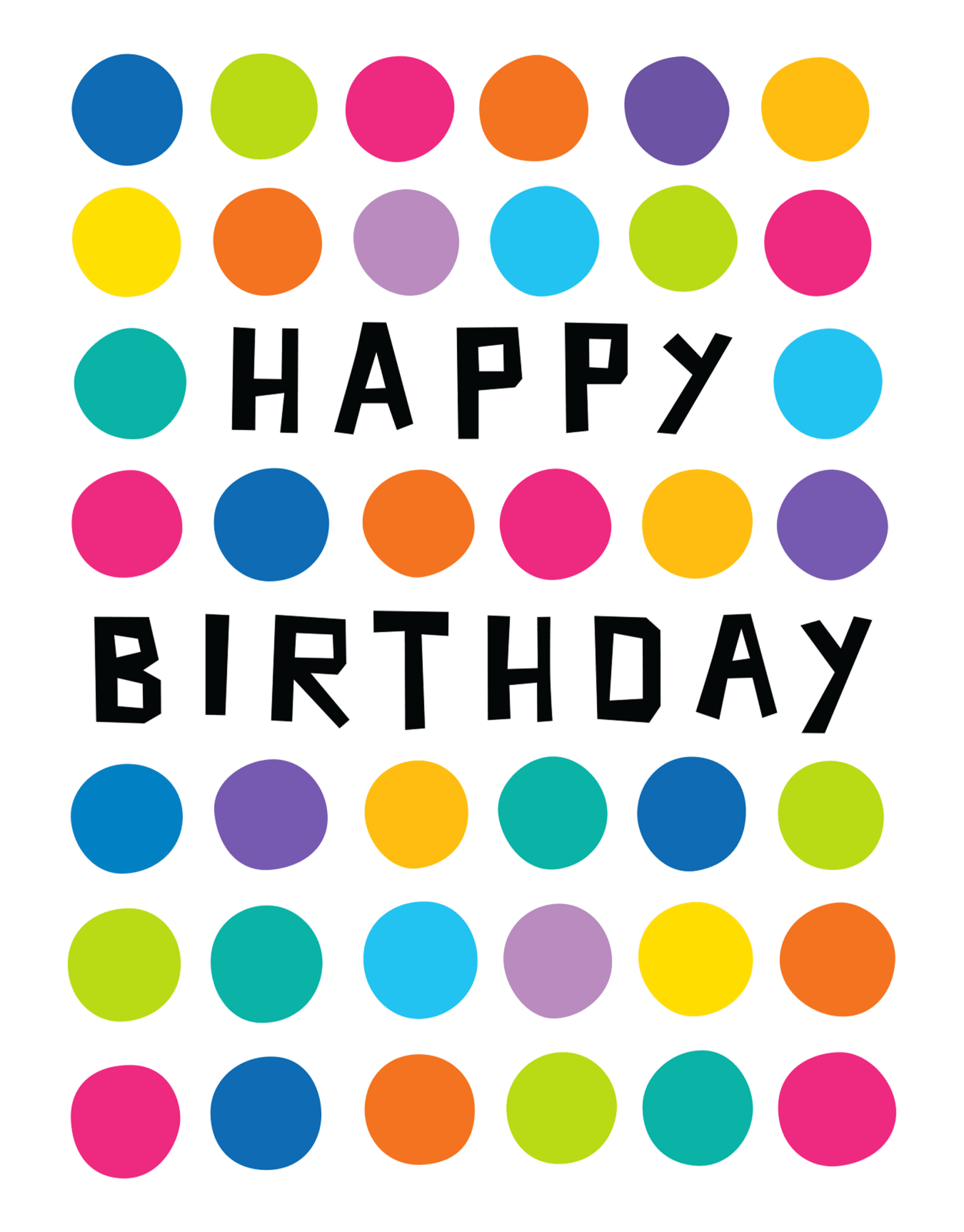 Birthday Dots by R. Nichols | Postable