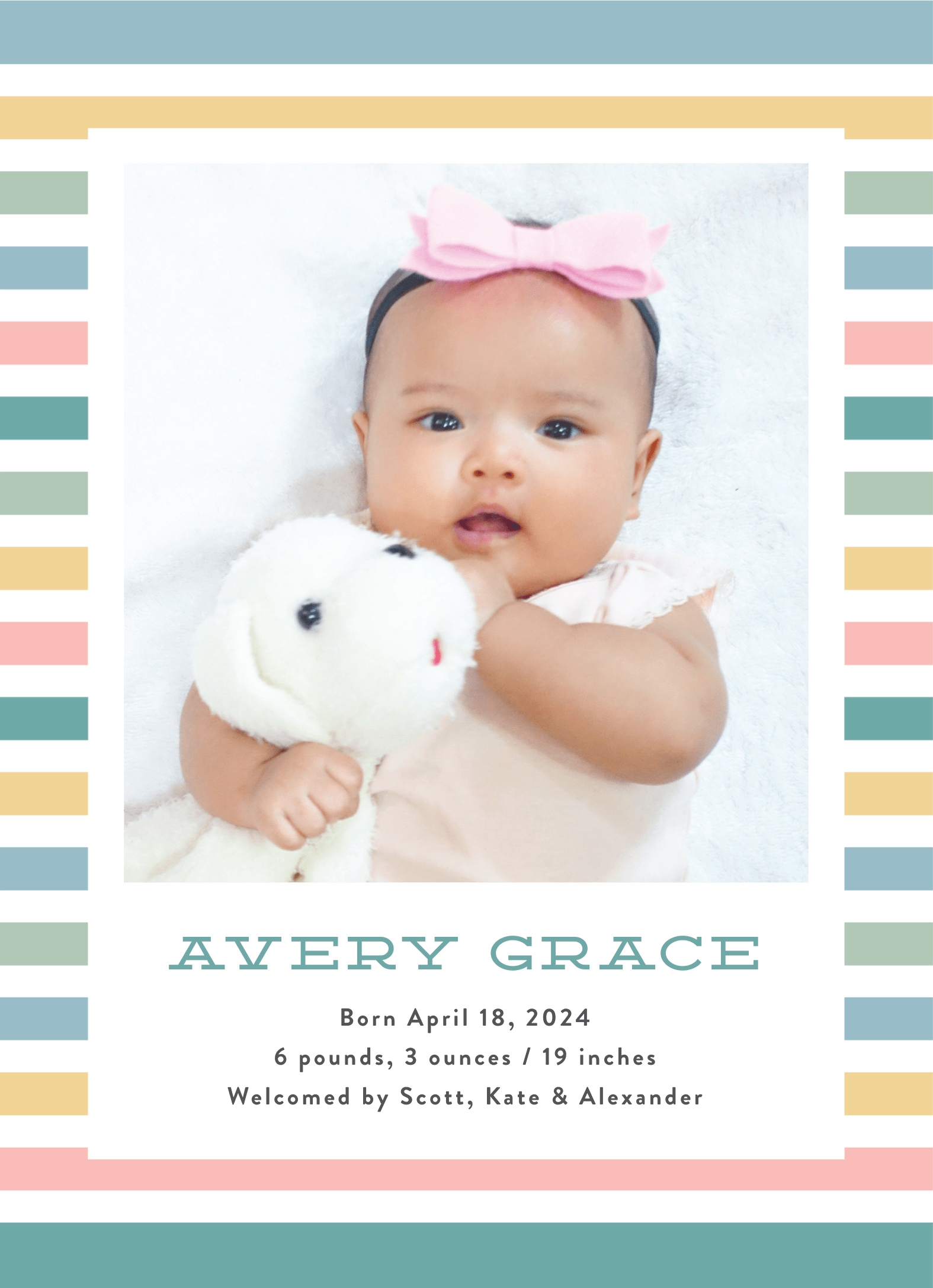 Rainbow Stripes by Sandra Picco Design | Postable