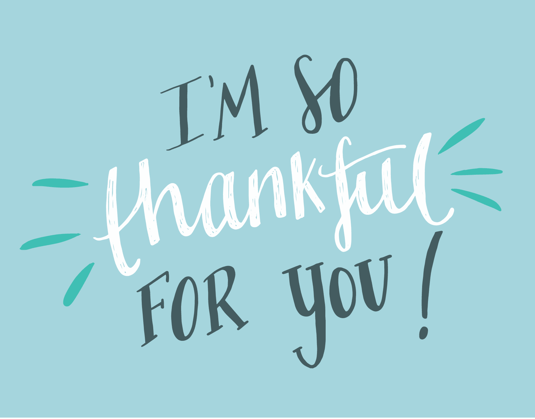 I'm So Thankful For You! Thanksgiving Card | Postable | Postable