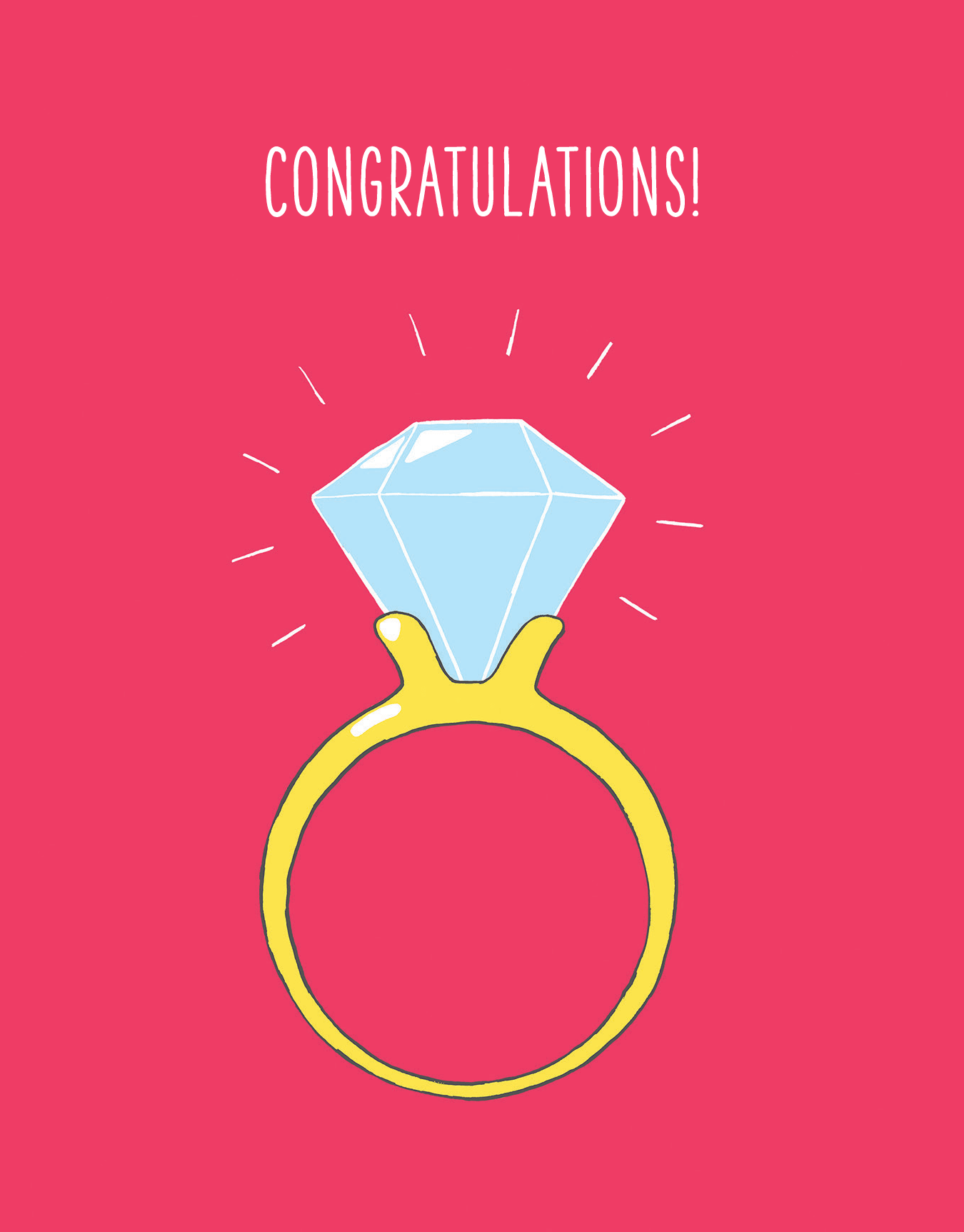 Congrats Ring by Semi Sweet Press | Postable