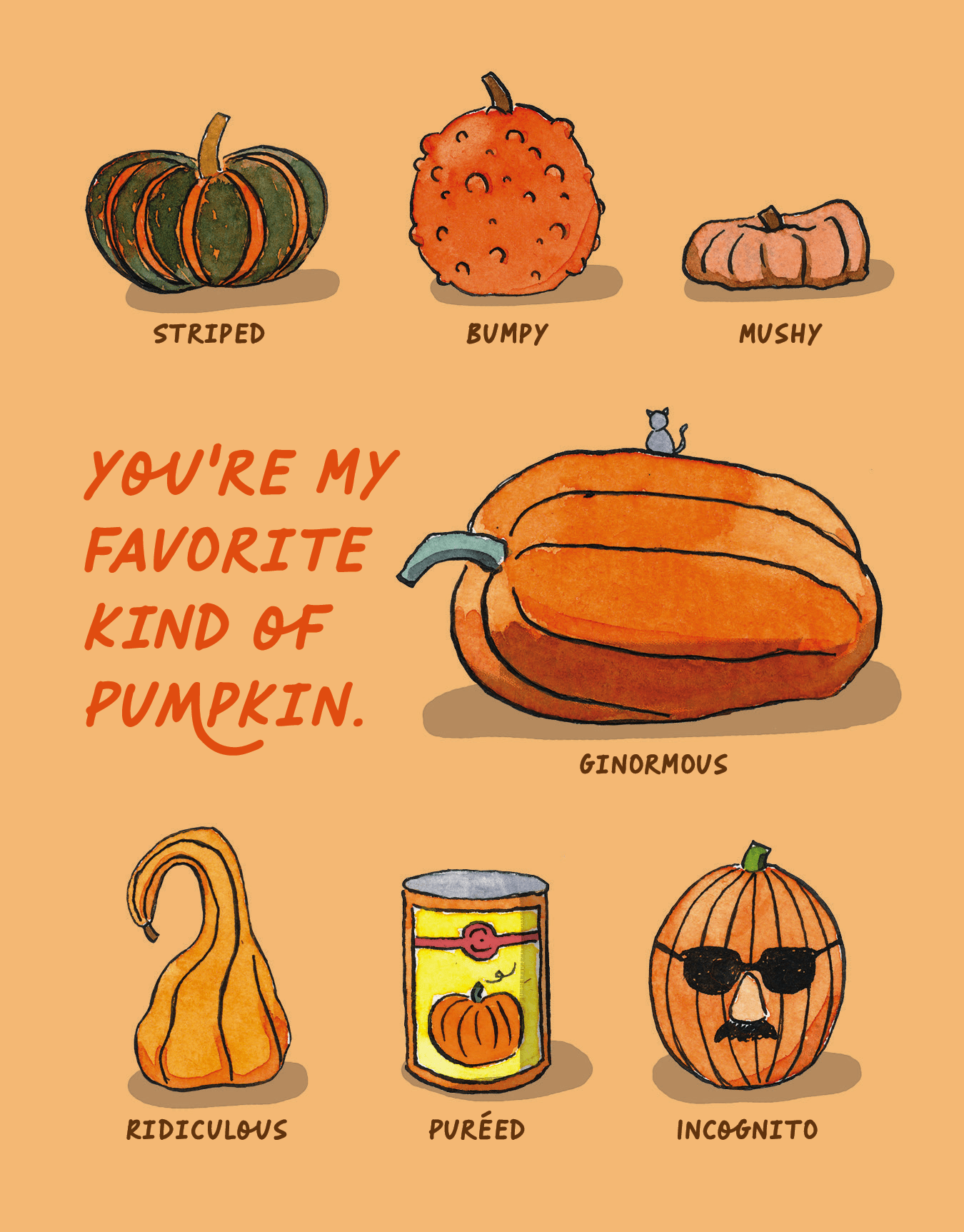 Favorite Kind Of Pumpkin by Semi Sweet Press | Postable