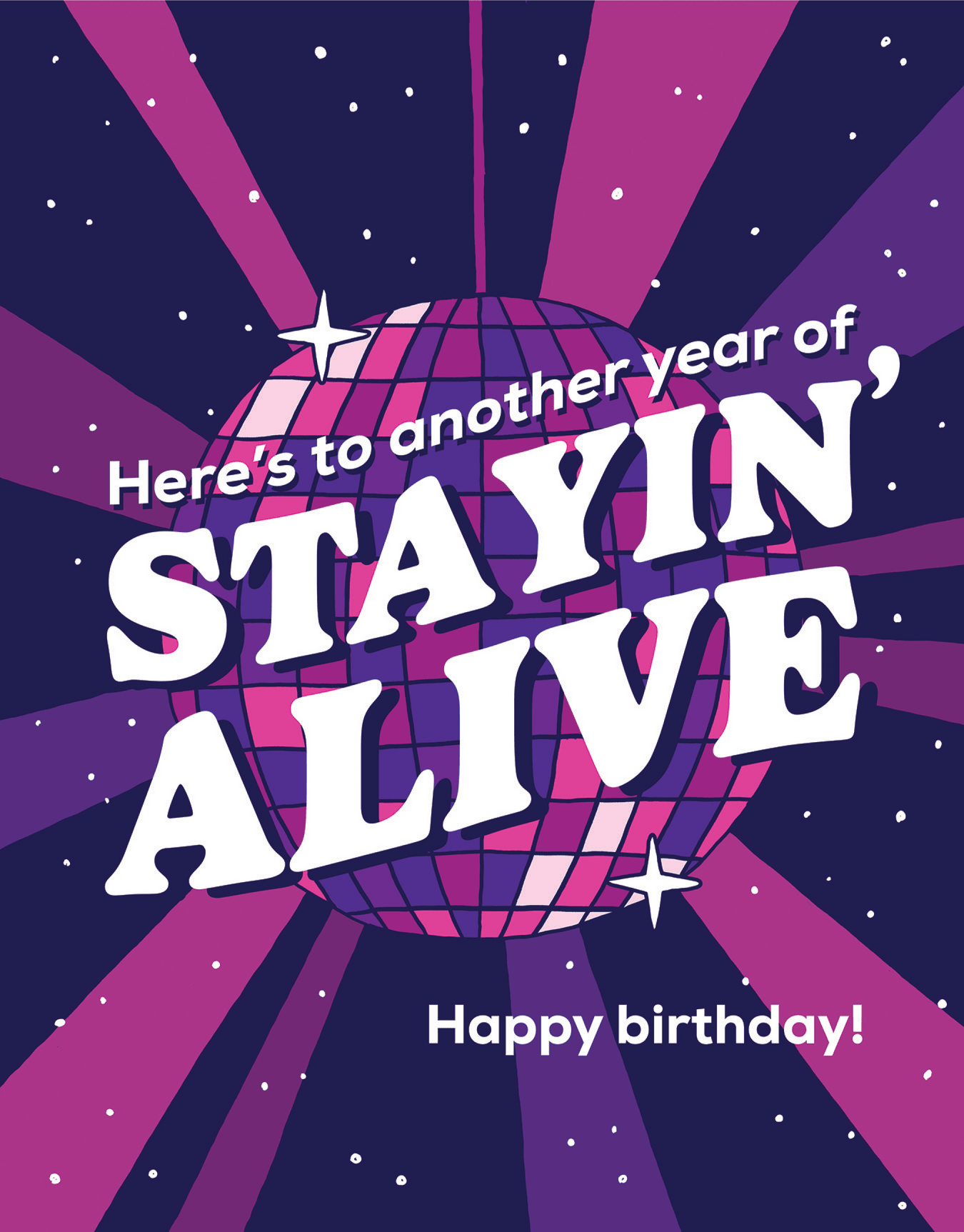 Disco Birthday by Semi Sweet Press | Postable