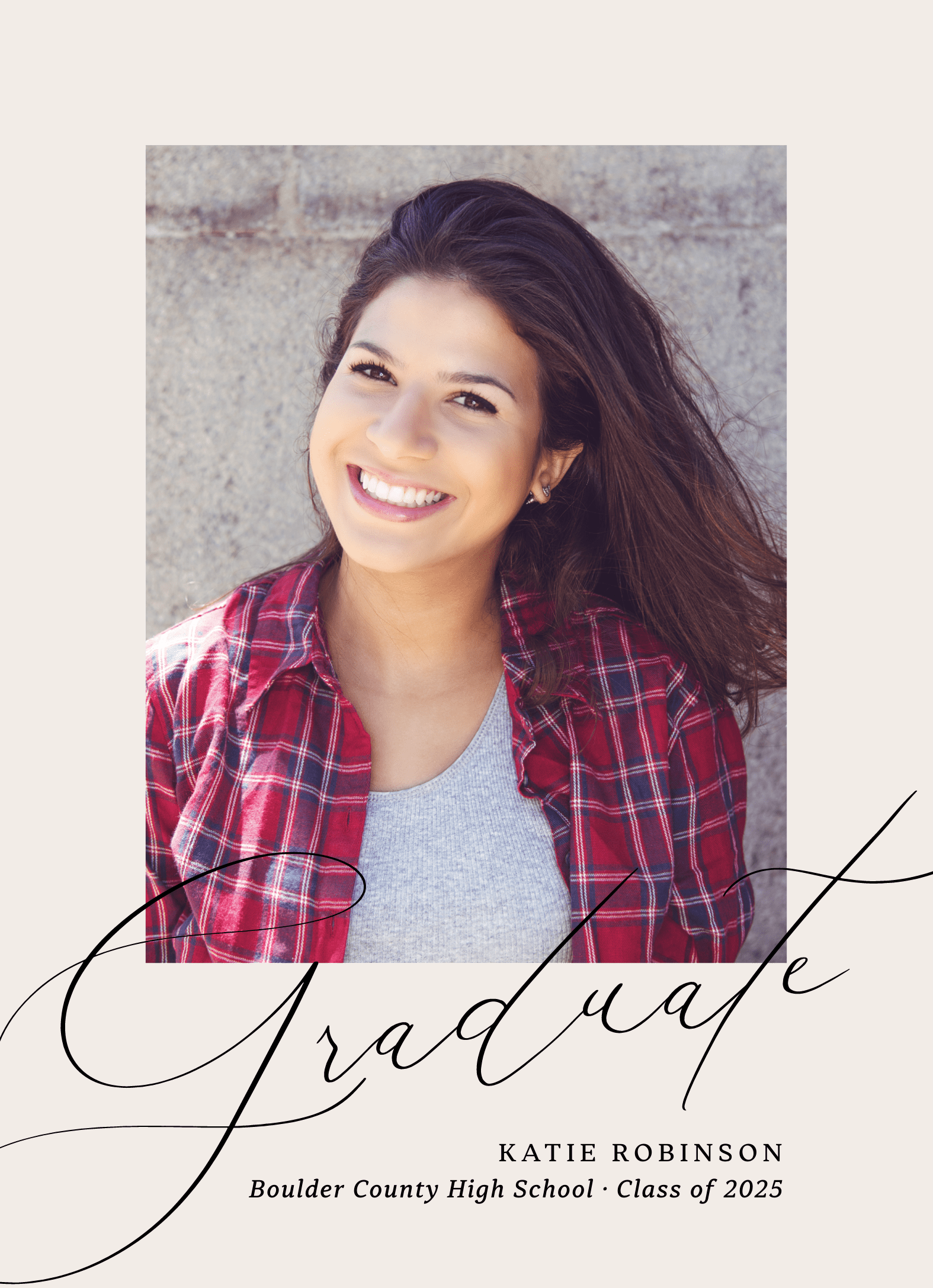 Grad Script Overlay by Shari Margolin | Postable