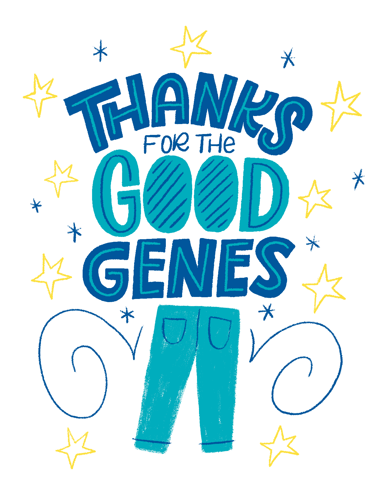 Thanks For The Good Genes Card | Father's Day Cards | Postable