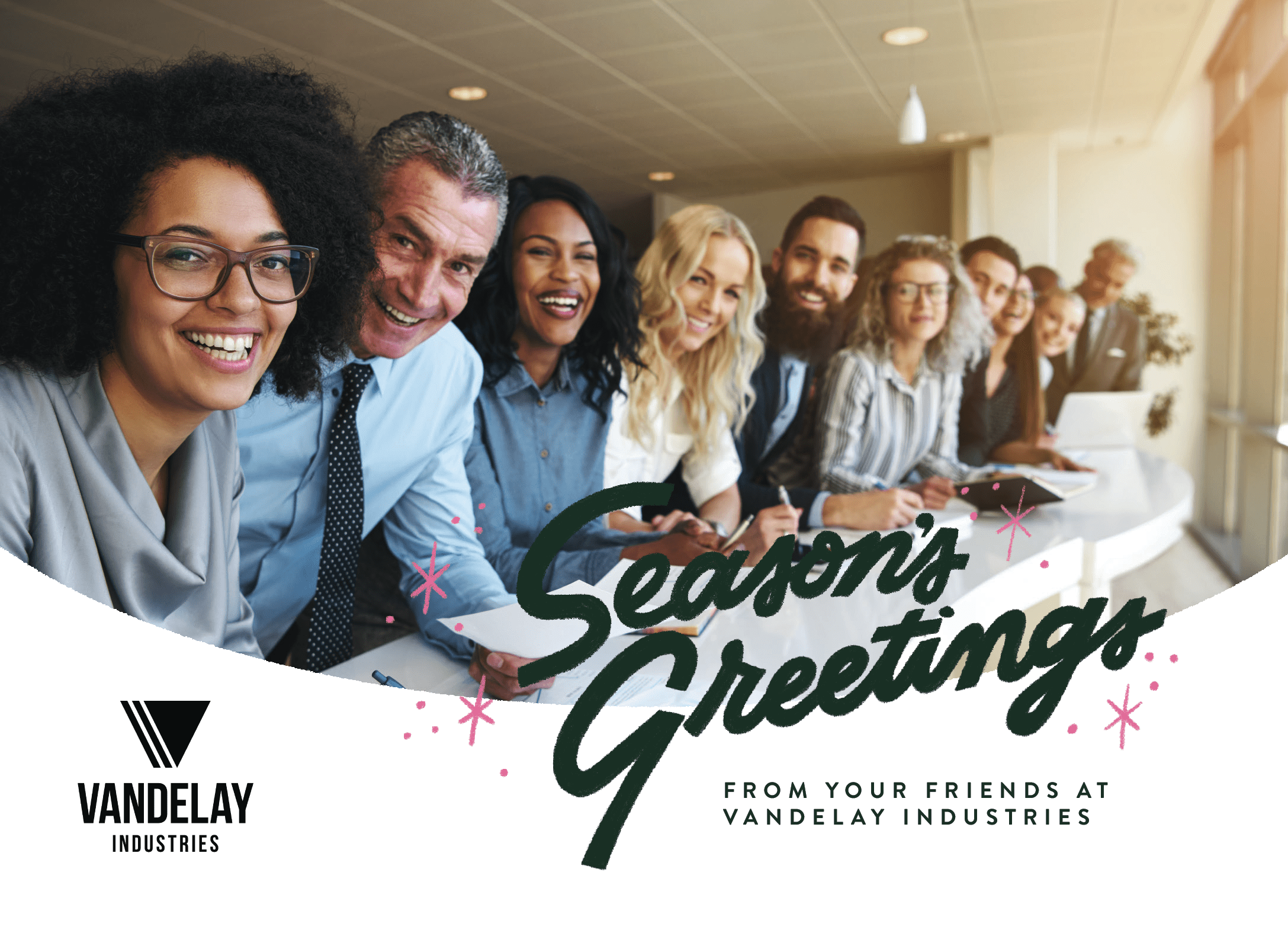 Business Season's Greetings Holiday Card | Postable | Postable