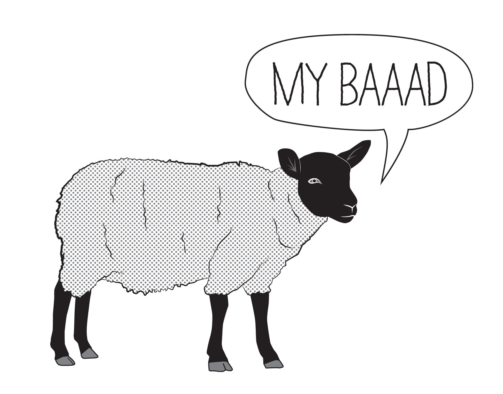 My Baaaad by Smarty Pants Paper Co. | Postable