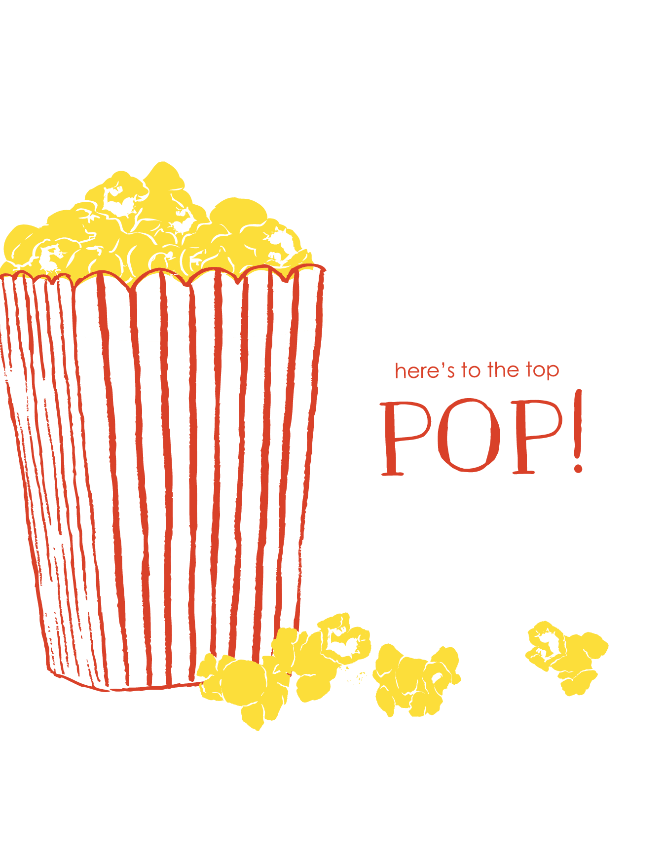 Popcorn Father's Day by Smudge Ink | Postable