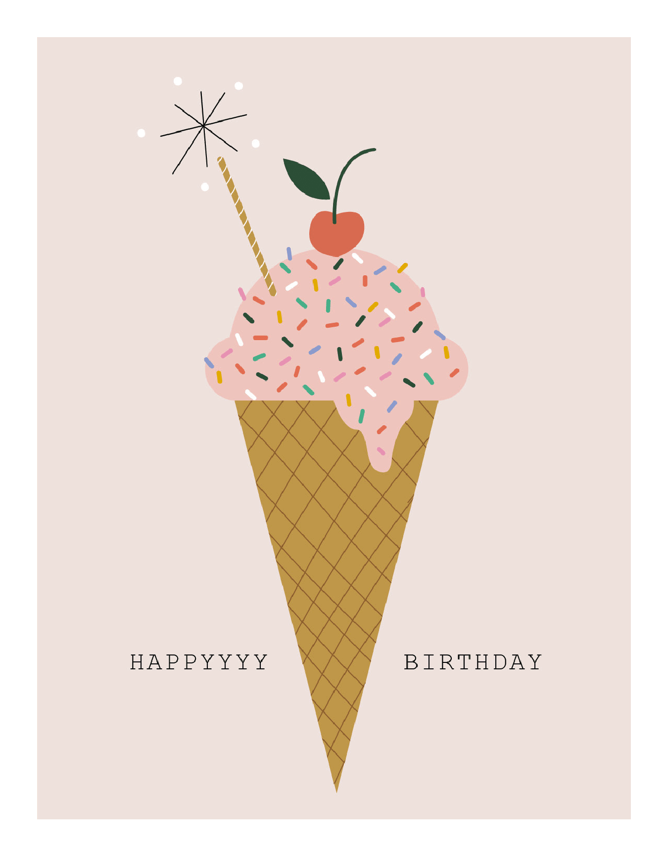 Birthday Cone by Spaghetti & Meatballs | Postable