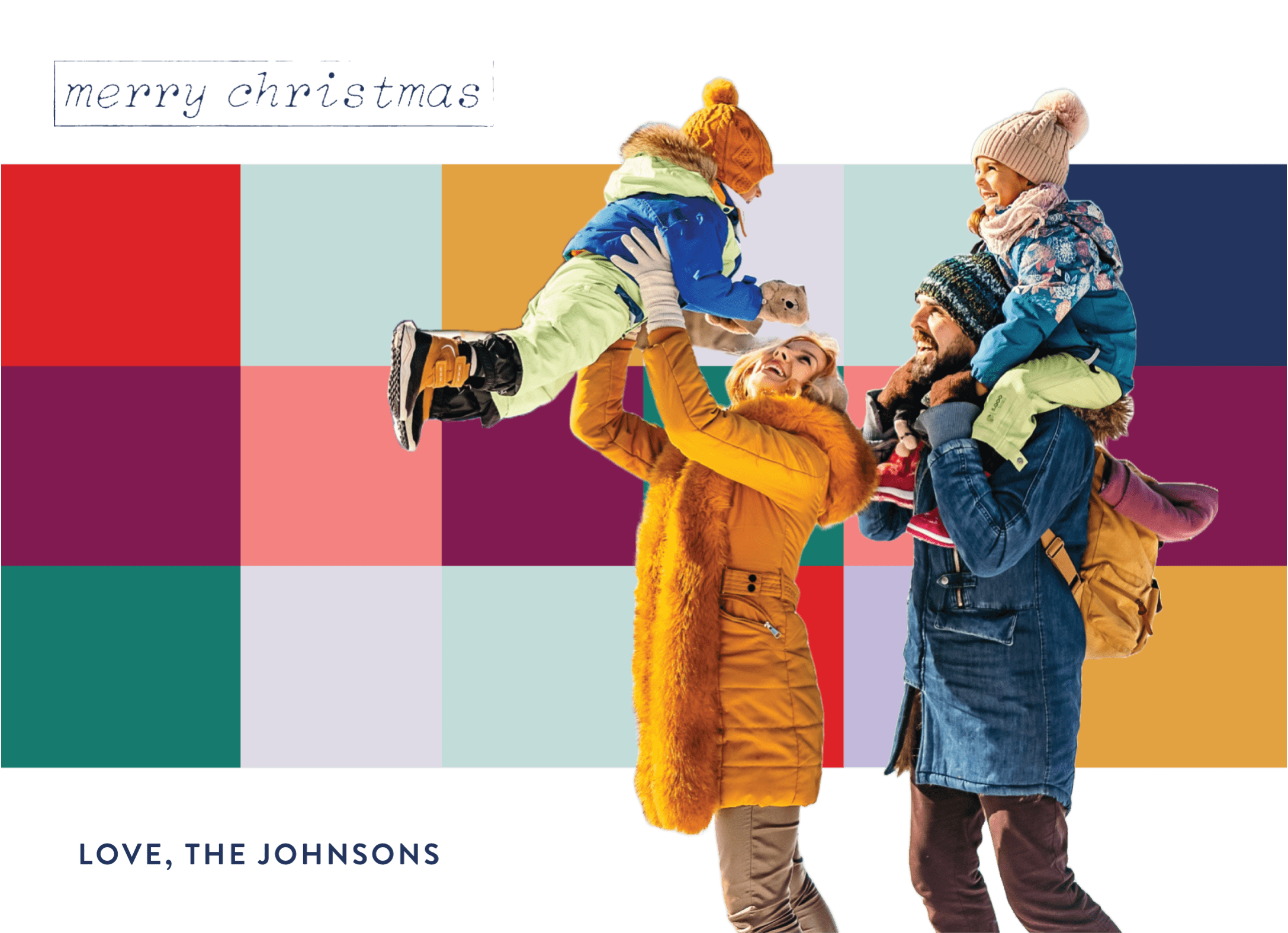 Christmas Grid Cutout by Studio Calico | Postable