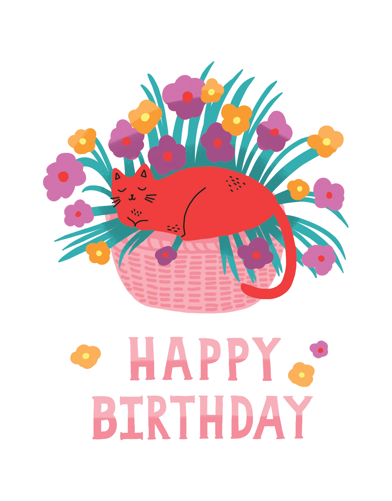 Cat In Flowers by Susie Esse | Postable