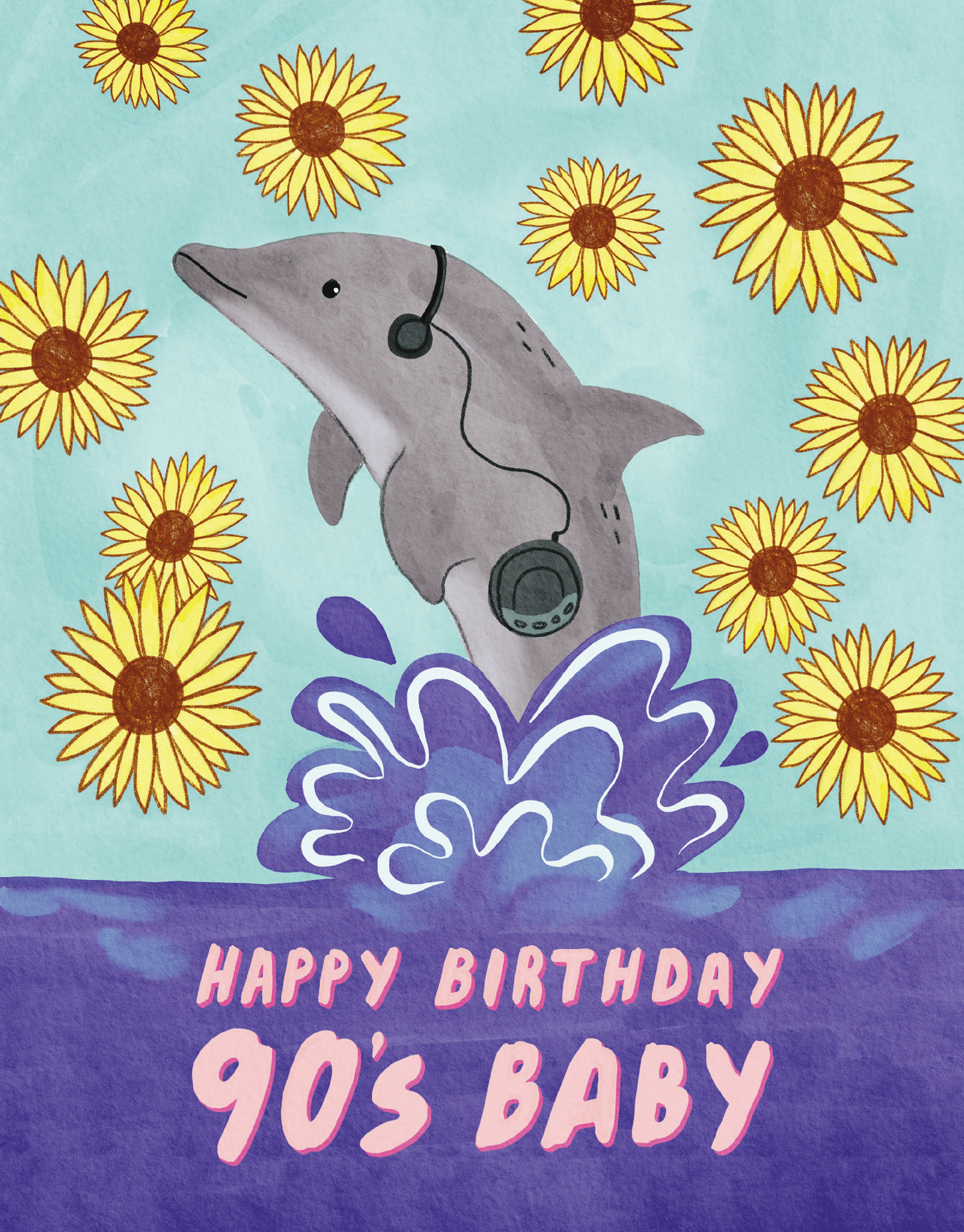 90's Baby Birthday by Susie Esse | Postable