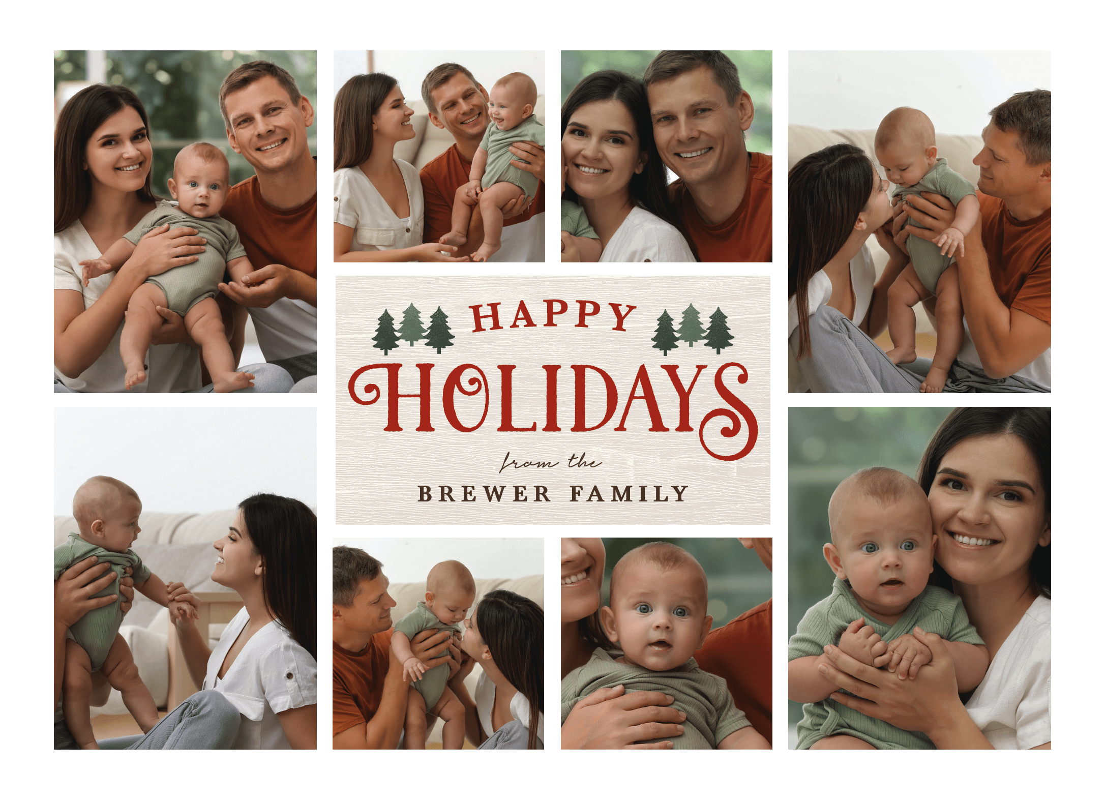 Happy Holidays Collage Holiday Photo Card | Postable | Postable