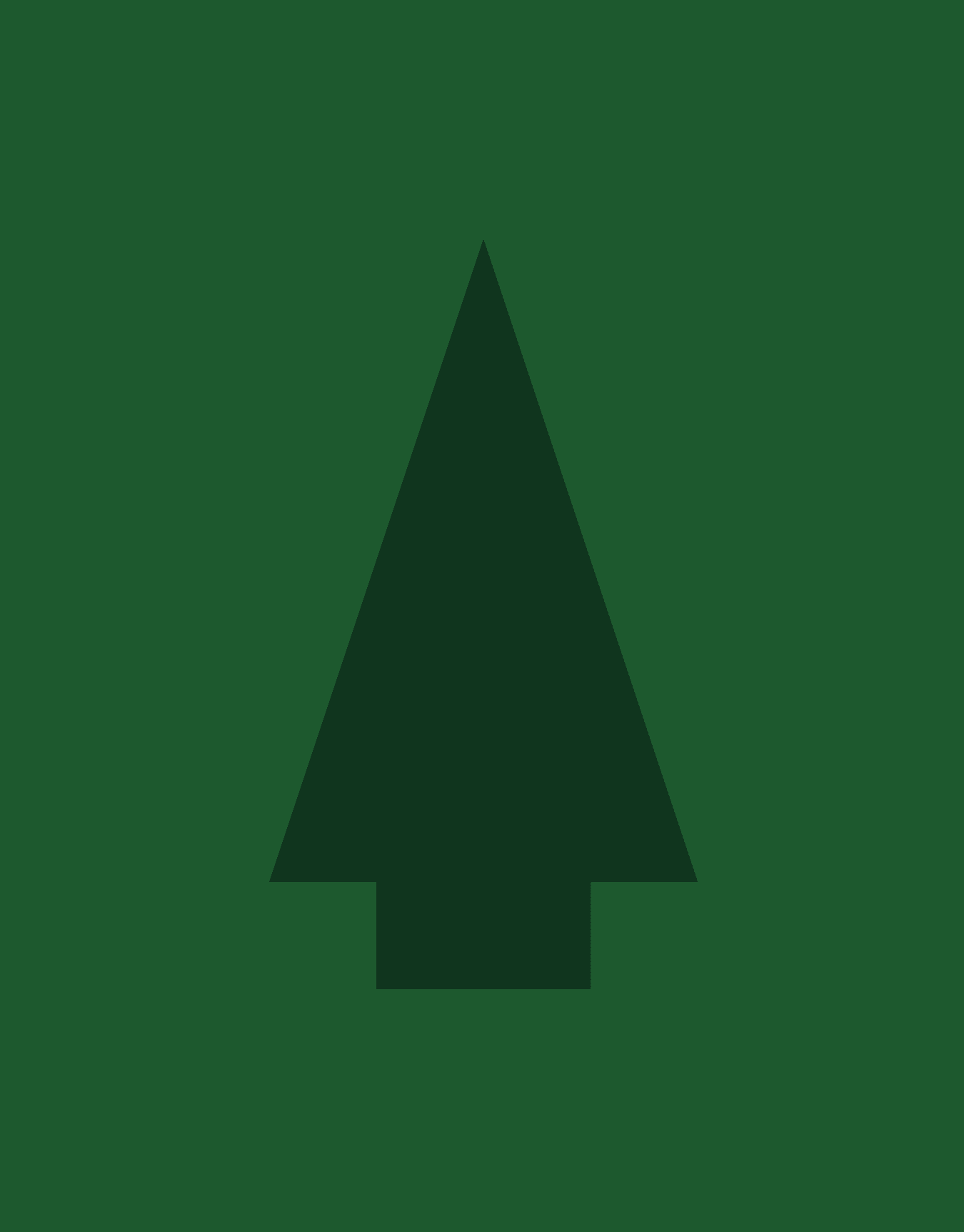 Tree Point Folded Christmas Card | Postable | Postable