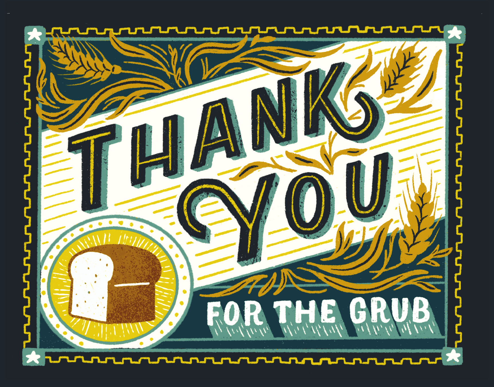 Thanks For The Grub by There Will Be Cake | Postable