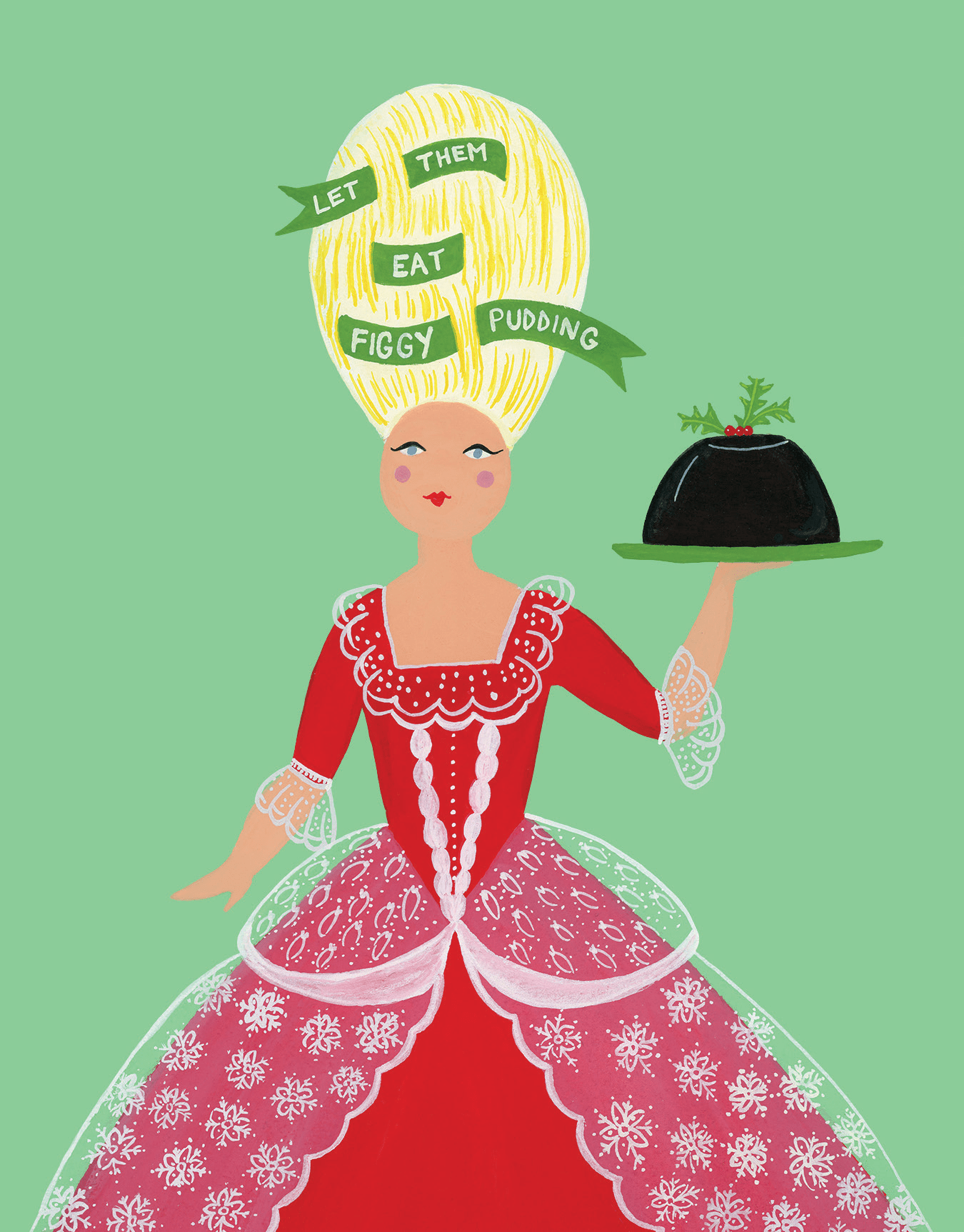 Let Them Eat Figgy Pudding Christmas Card | Postable | Postable