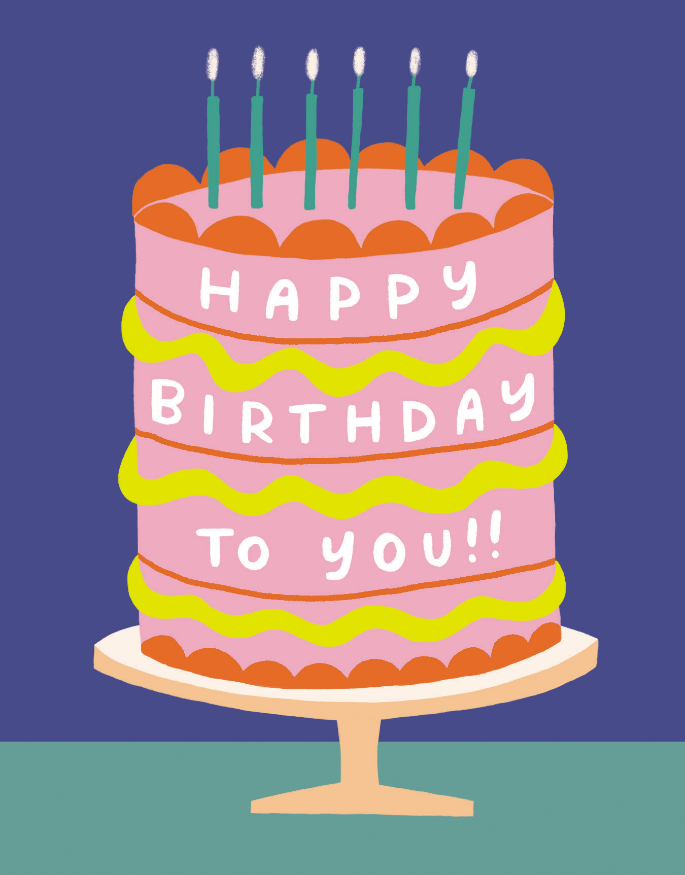 Layered Birthday Cake by Vine & Thistle | Postable