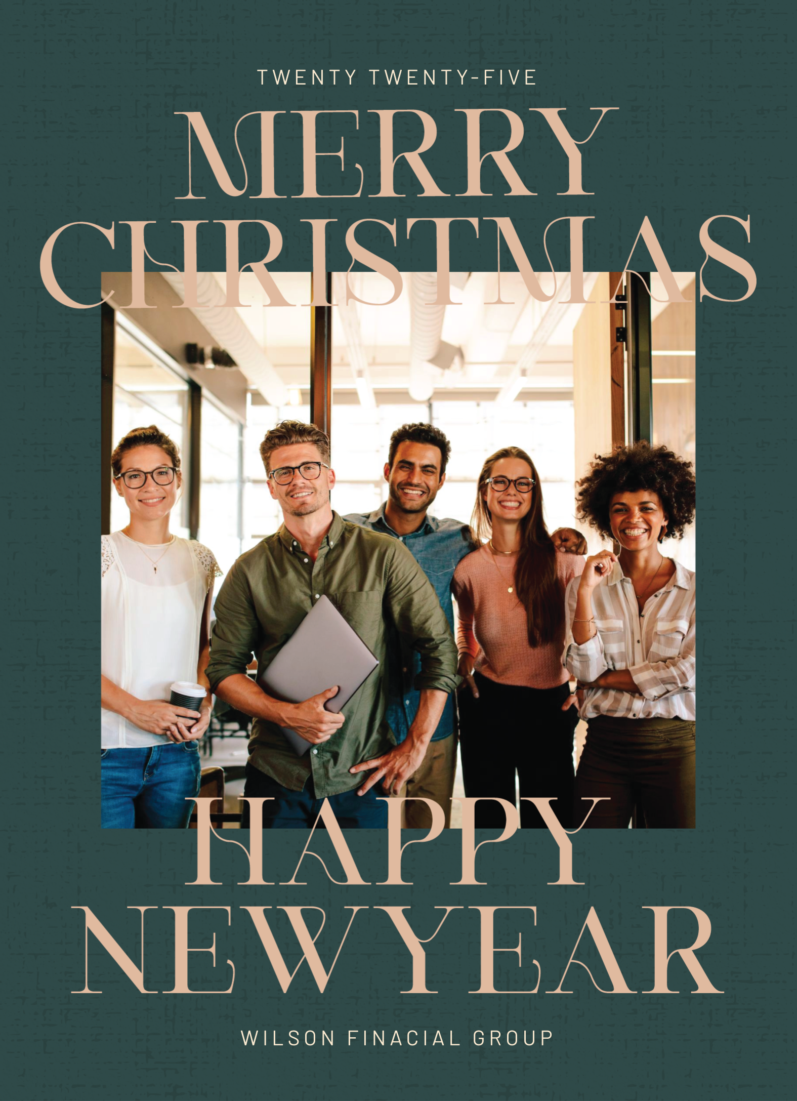 Double Stacked Christmas And New Year Business Card | Postable | Postable