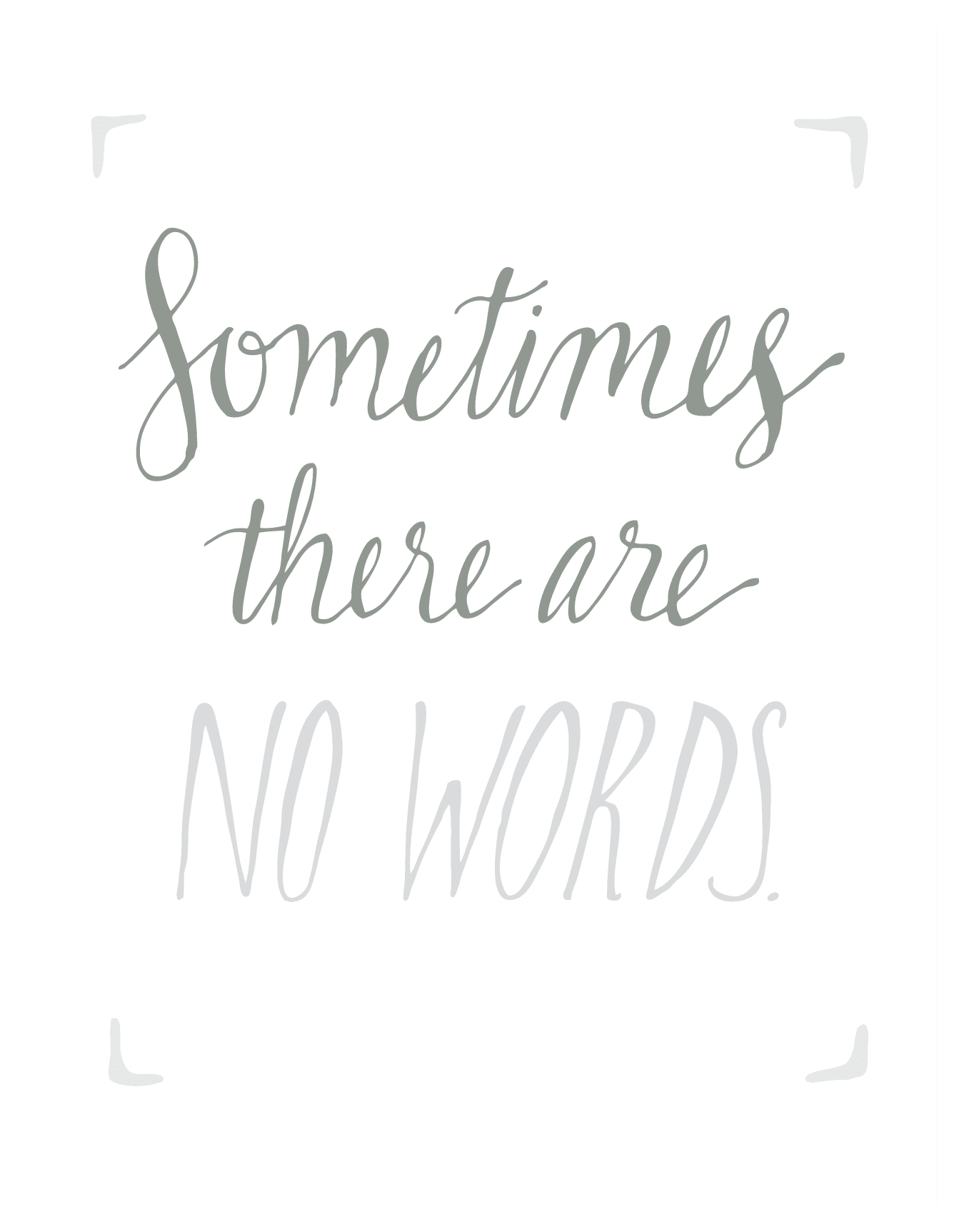 No Words by Wild Ink | Postable