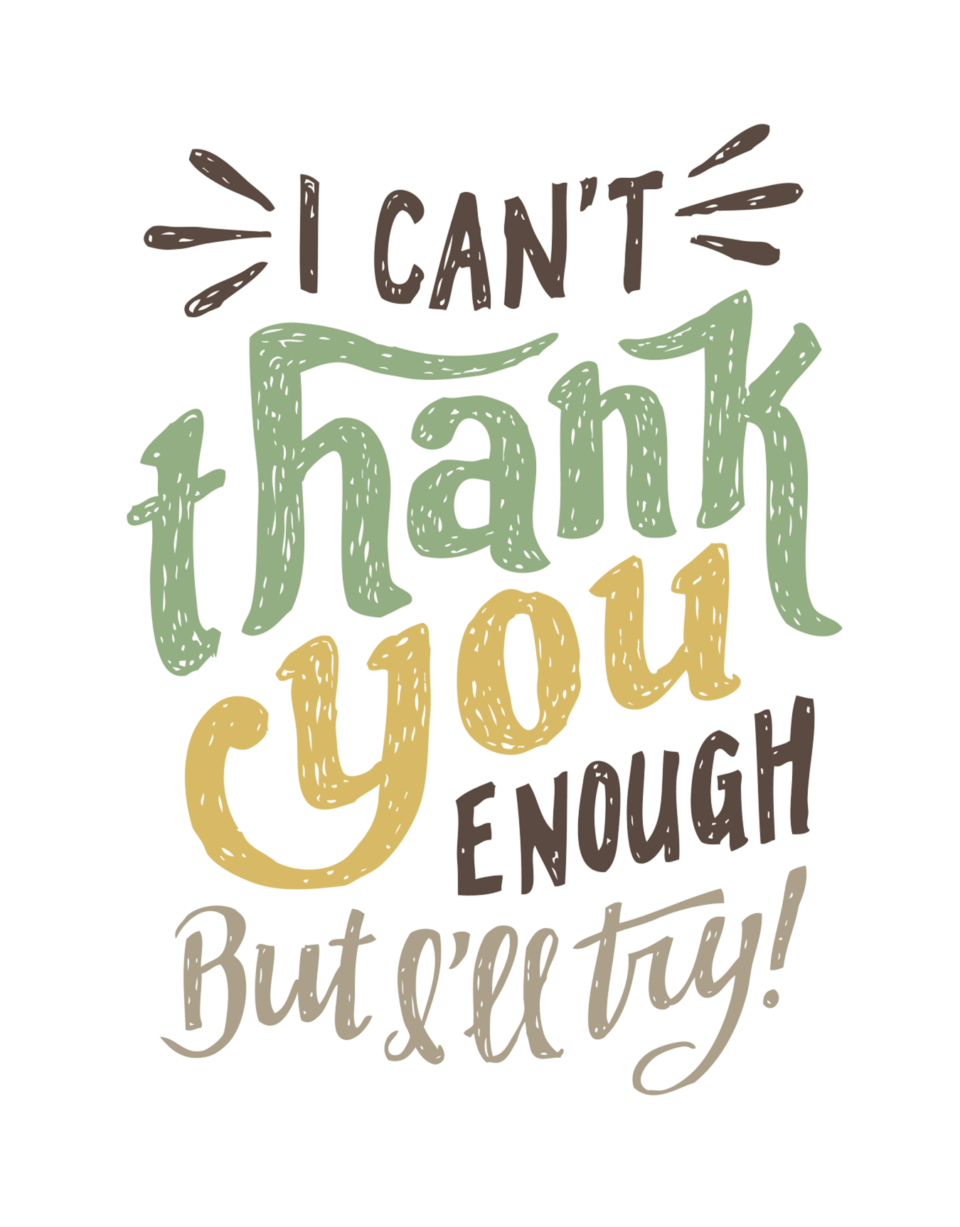 Can't Thank You Enough by Wit & Whistle | Postable