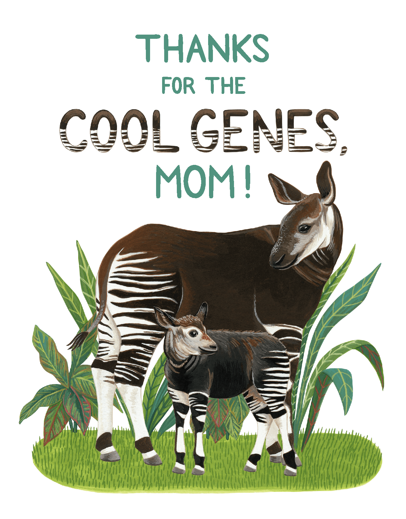 Okapi Mom by Yeppie Paper | Postable