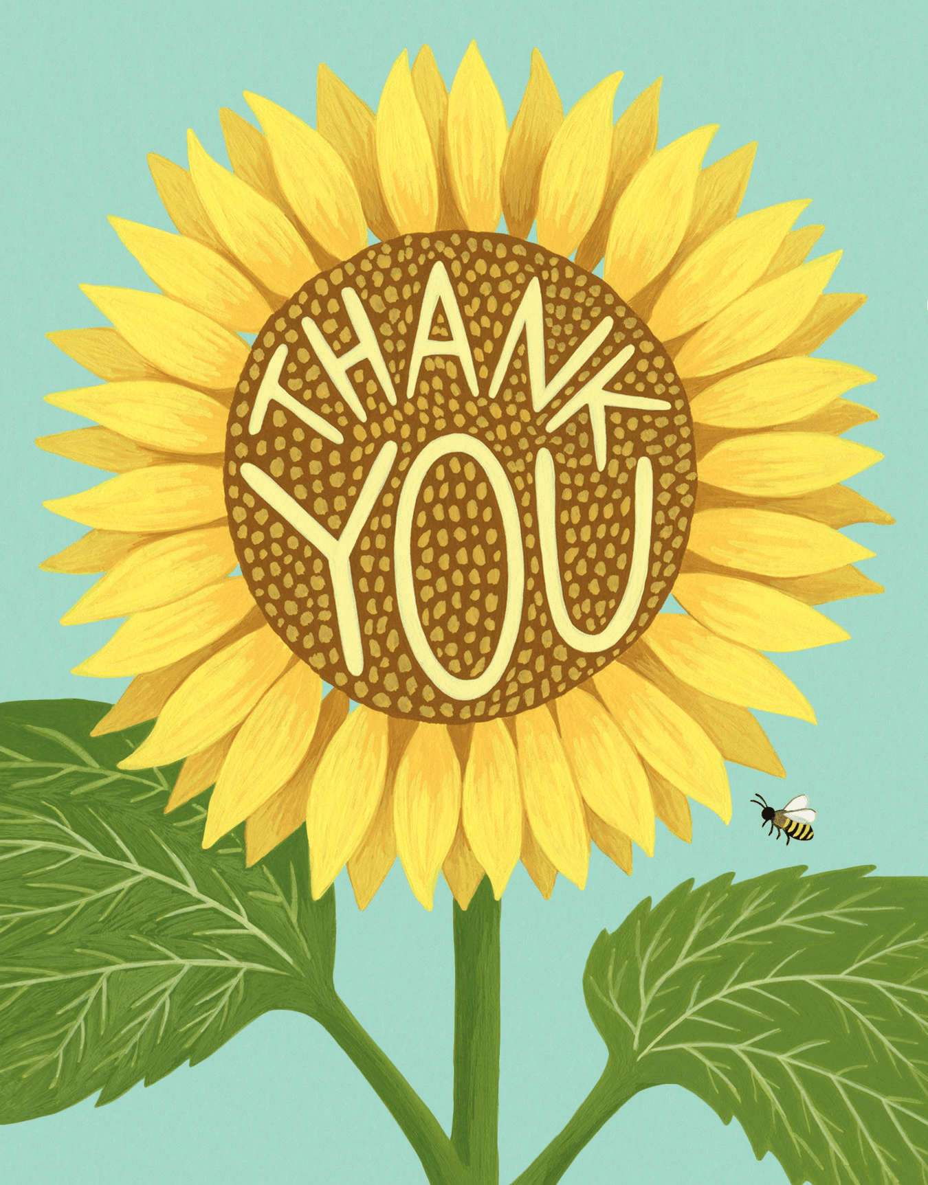 Sunflower Thanks by Yeppie Paper | Postable
