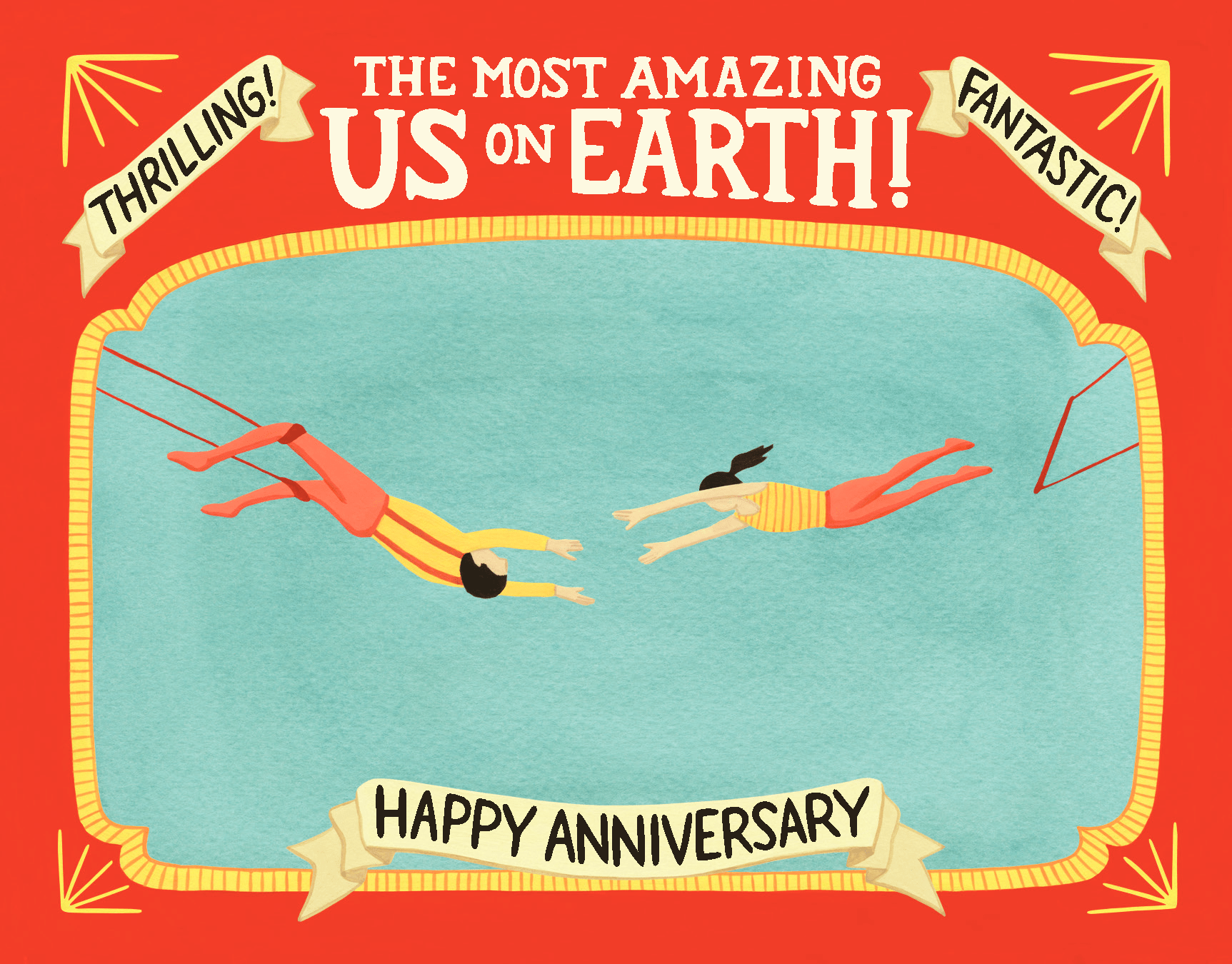 Trapeze Artists by Yeppie Paper | Postable