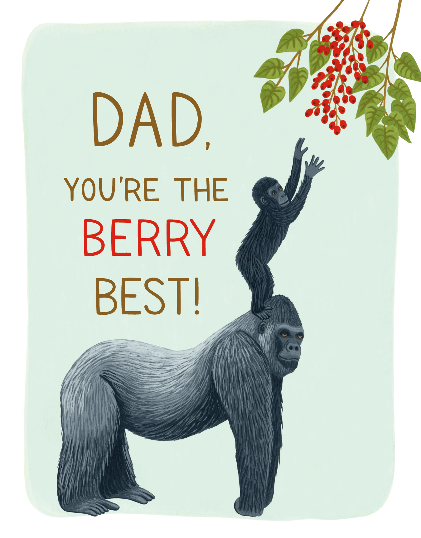 Gorilla Dad by Yeppie Paper | Postable