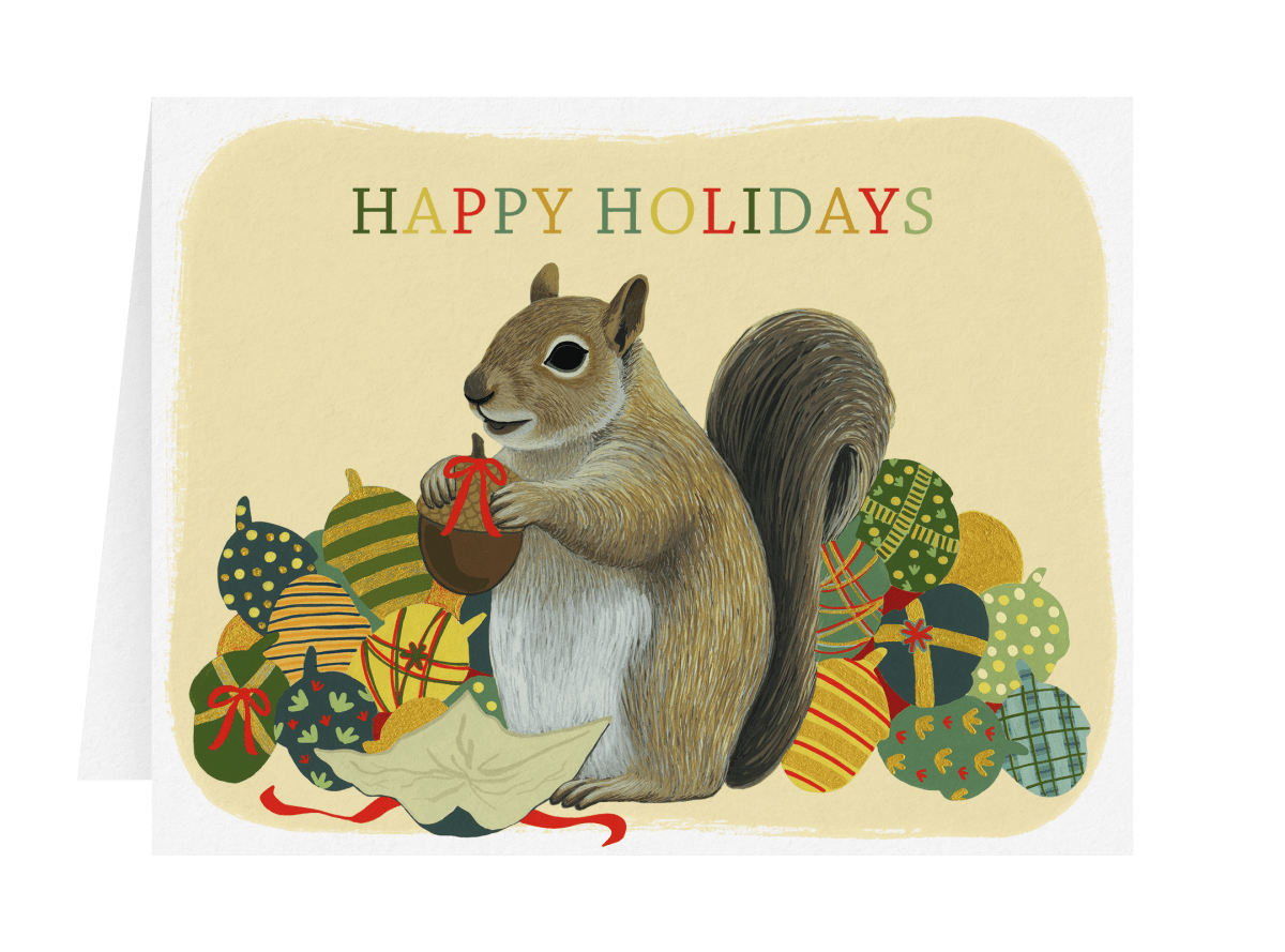 squirrel xmas cards